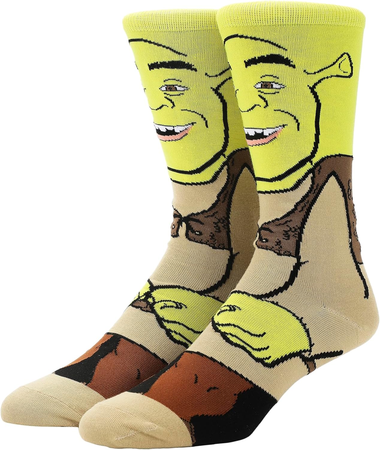 Amazon.com: Bioworld Shrek Men's Green Casual Crew Socks : Clothing, Shoes & Jewelry