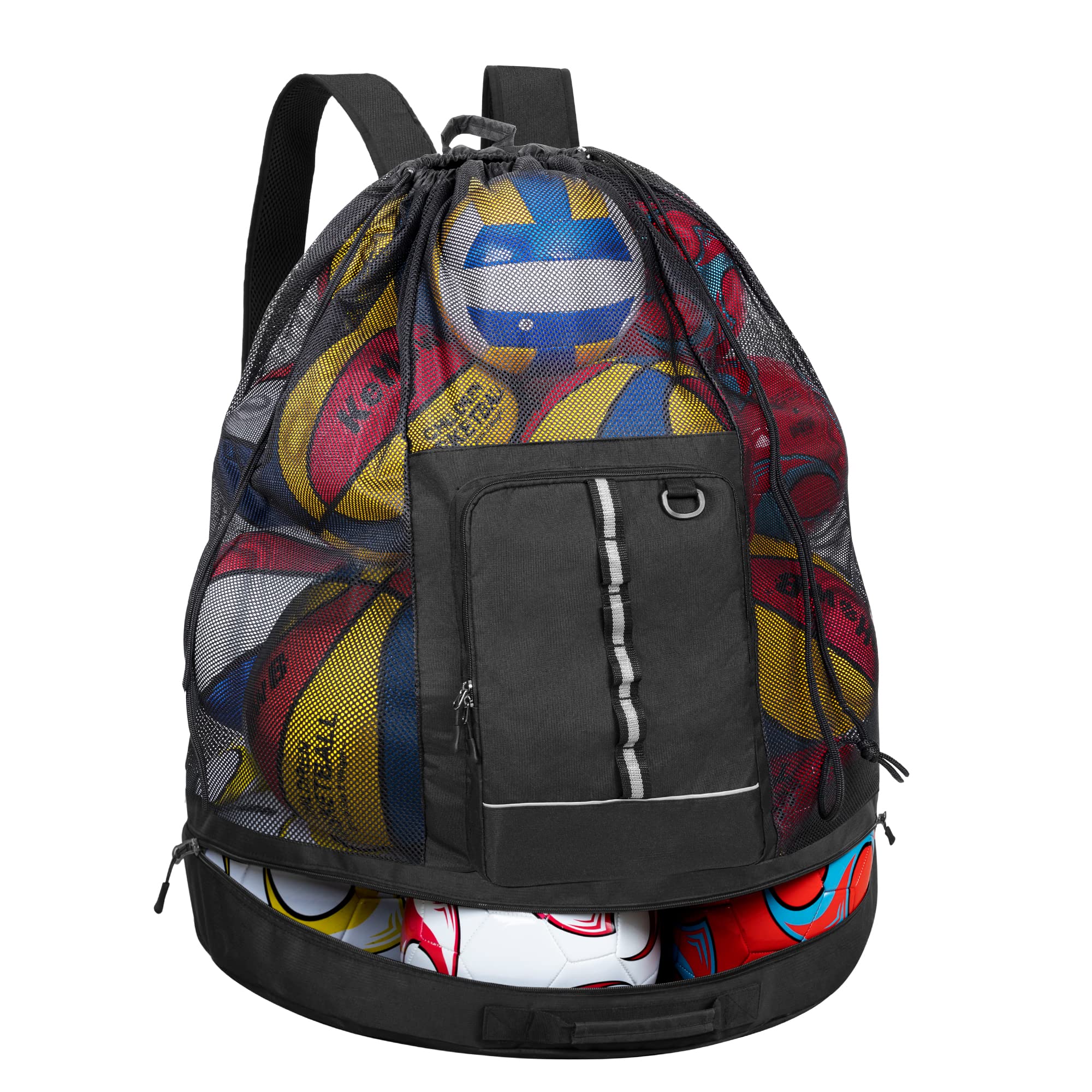 Snapklik.com : GOBUROS Extra Large Mesh Soccer Ball Bag, Basketball ...