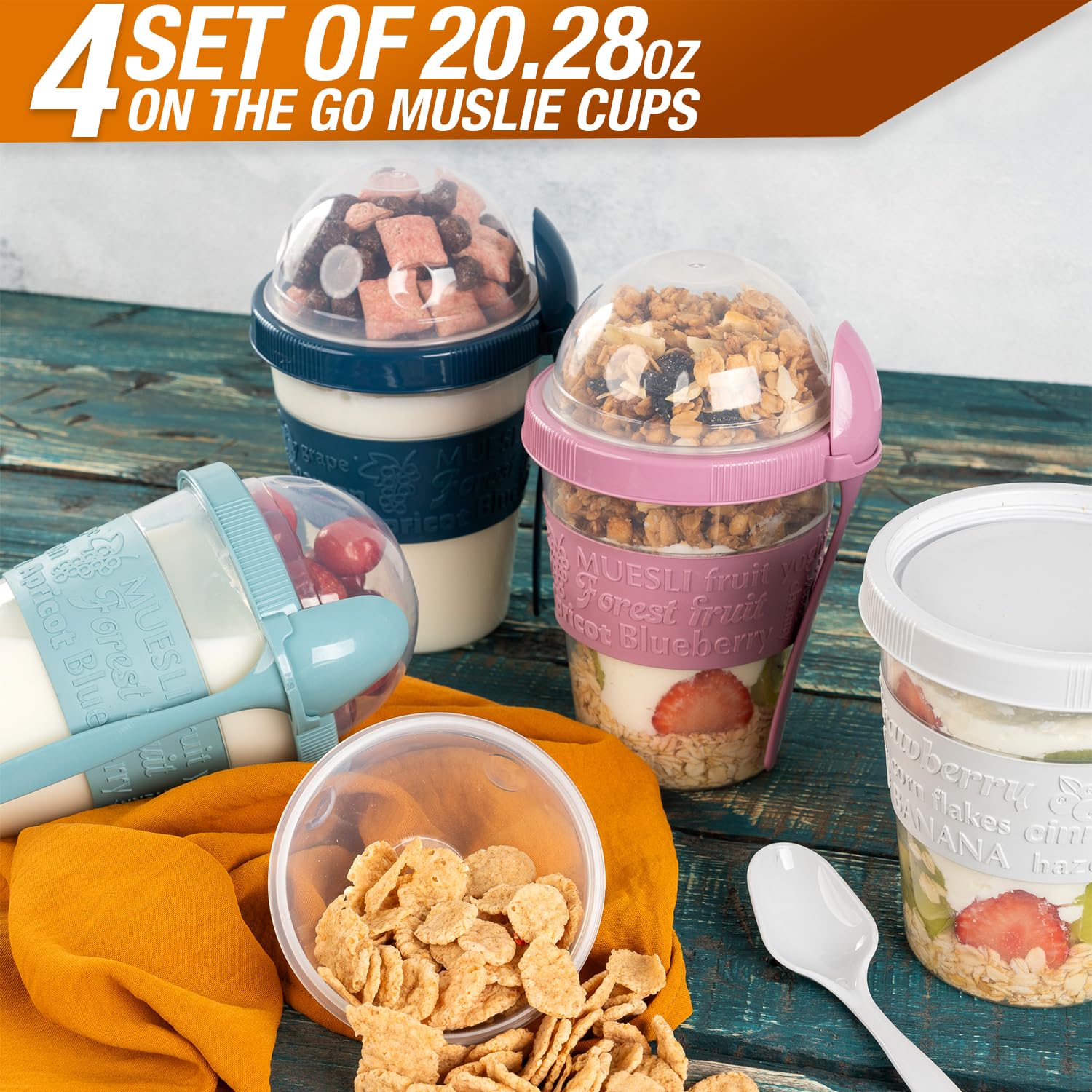 Yogurt To Go Containers Trudeau Yogurt & Granola Container For