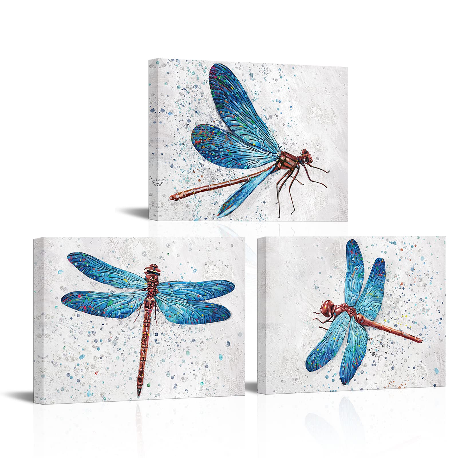 Amazon.com: HOMEOART Dragonfly Wall Decor Picture Nature Insect Animal ...