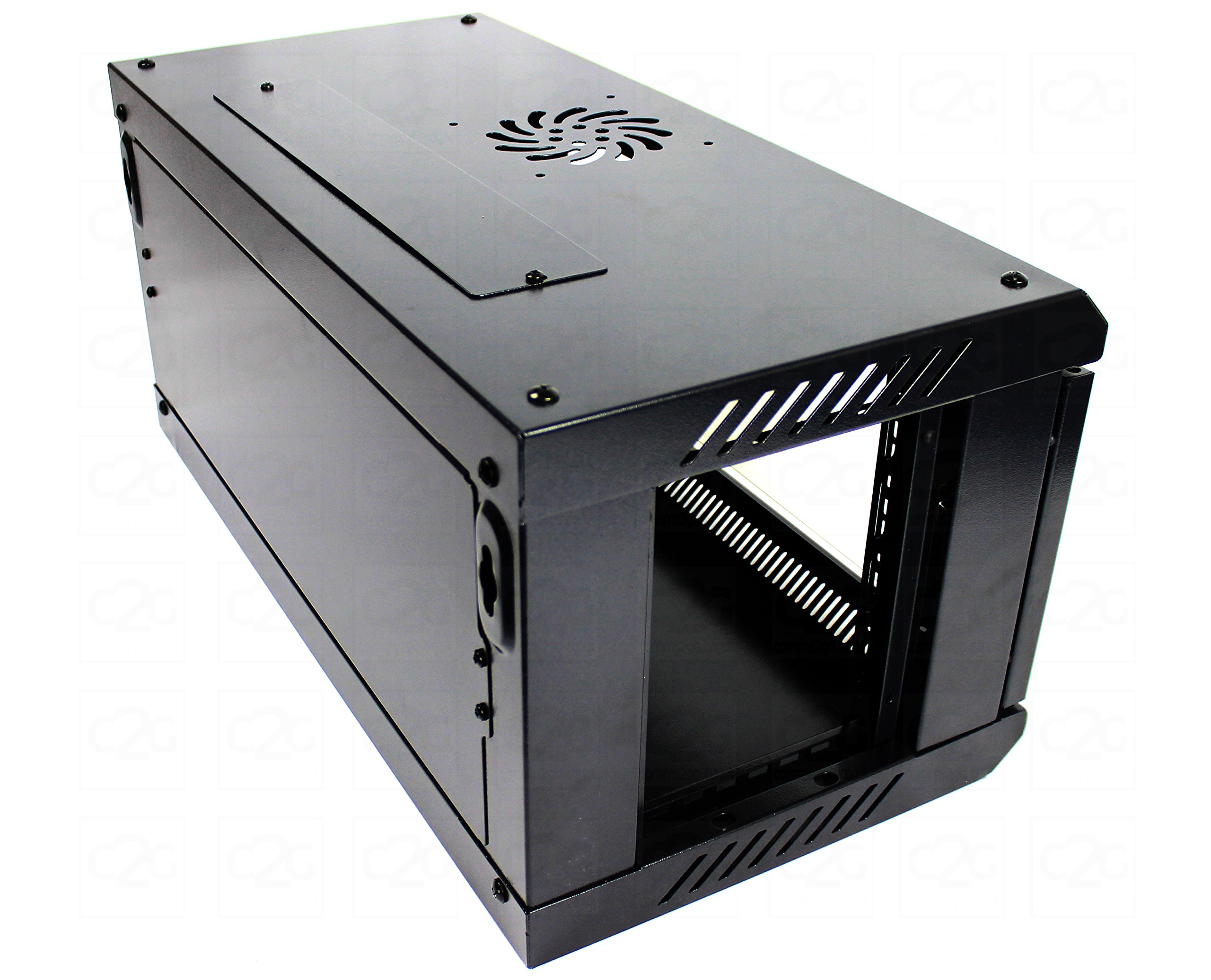 Buy 6U 19" 300mm Black Network Cabinet Data Comms Wall Rack, Patch ...