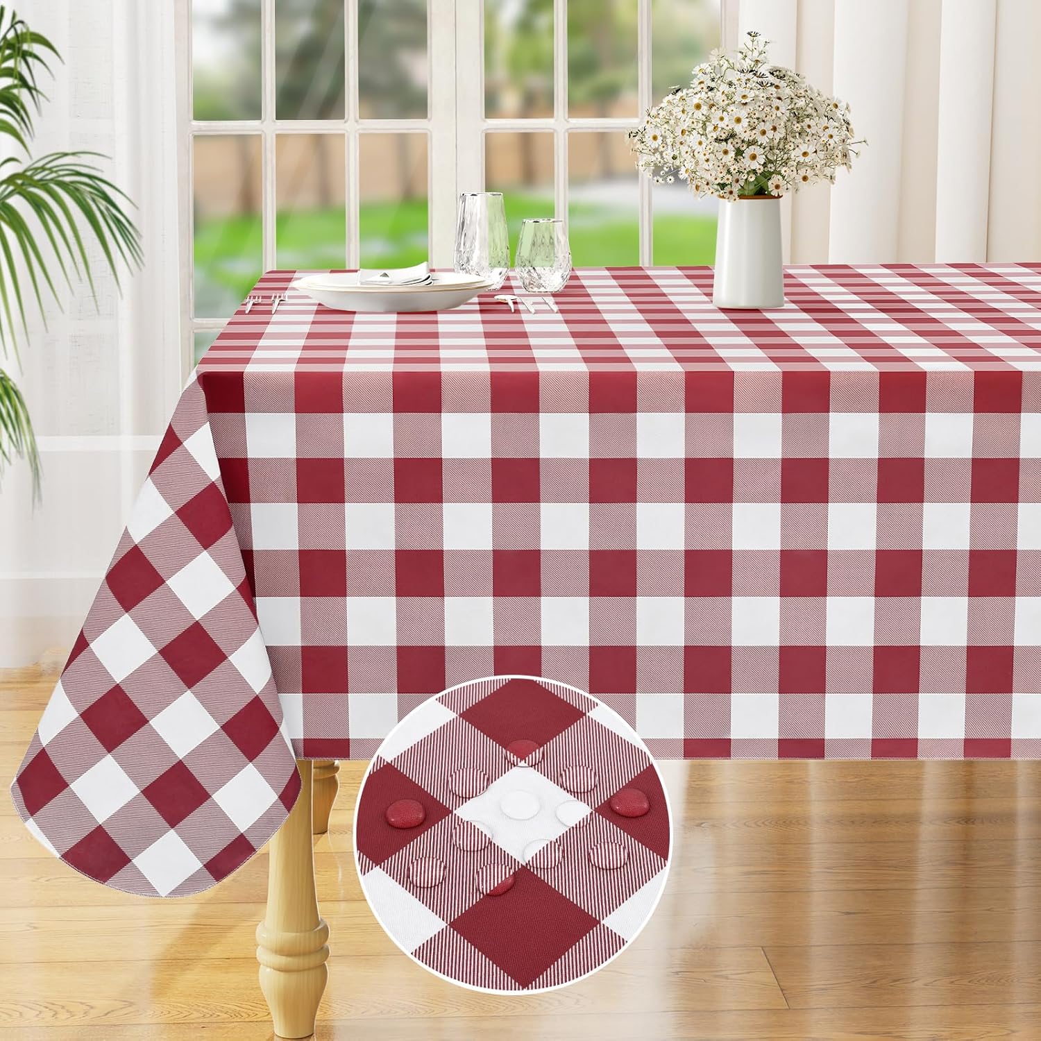 Amazon.com: misaya Rectangle Waterproof Vinyl Table Cloth, Buffalo ...
