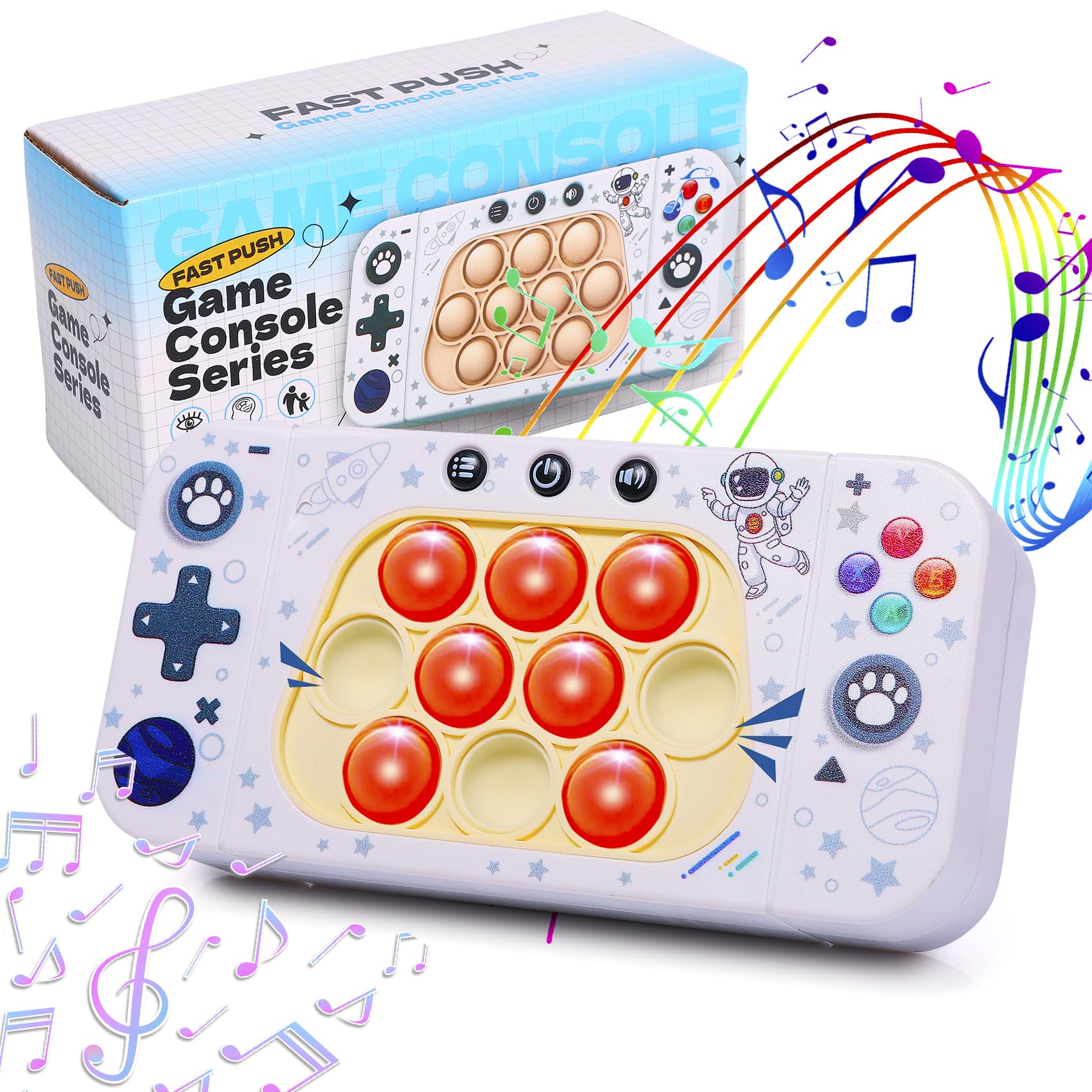 wgde toy Pop Game Sensory Fidget Toys, Toys Gifts for 3 4 5 6 7 8 9 10 ...