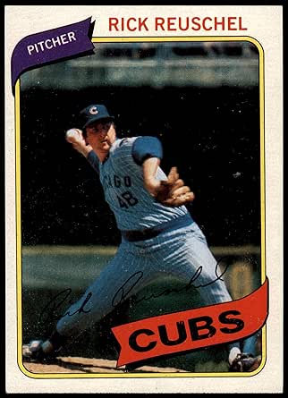 Amazon.com: 1980 Topps # 175 Rick Reuschel Chicago Cubs (Baseball Card ...