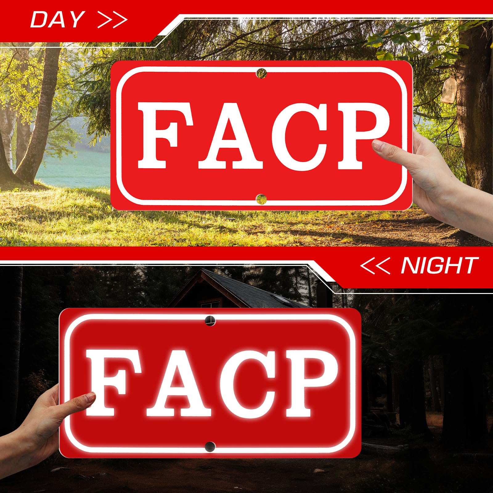 Snapklik.com : 4 Pcs Fire Alarm Control Panel Sign, 6 X 12 Inch ...