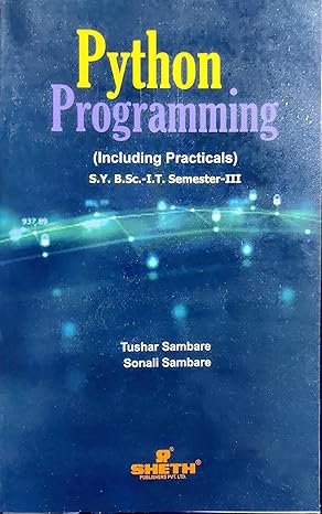 Amazon.in: Buy PYTHON PROGRAMMING/ S.Y.B.Sc.-IT/ SEMESTER-III Book Online at Low Prices in India ...