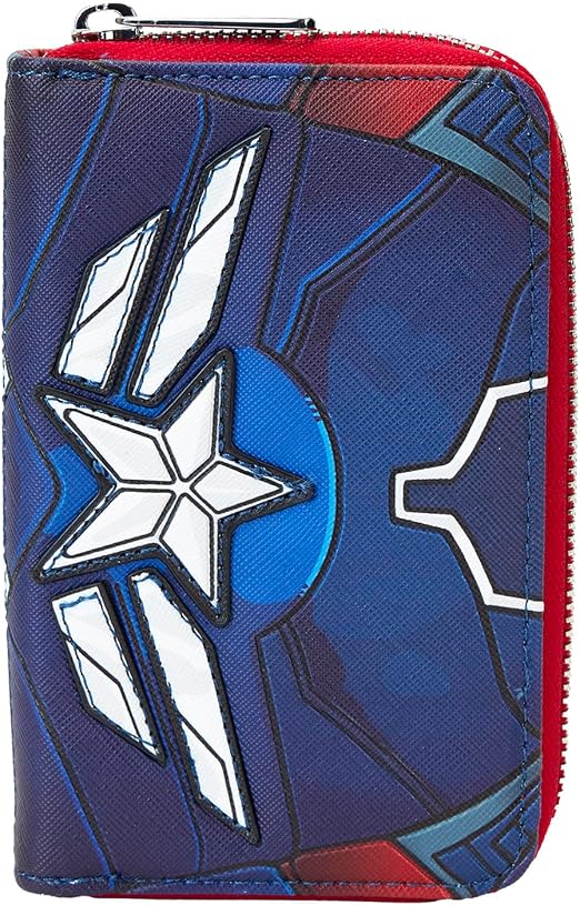 Amazon.com: Loungefly Marvel Captain America Brave New World Zip Around ...