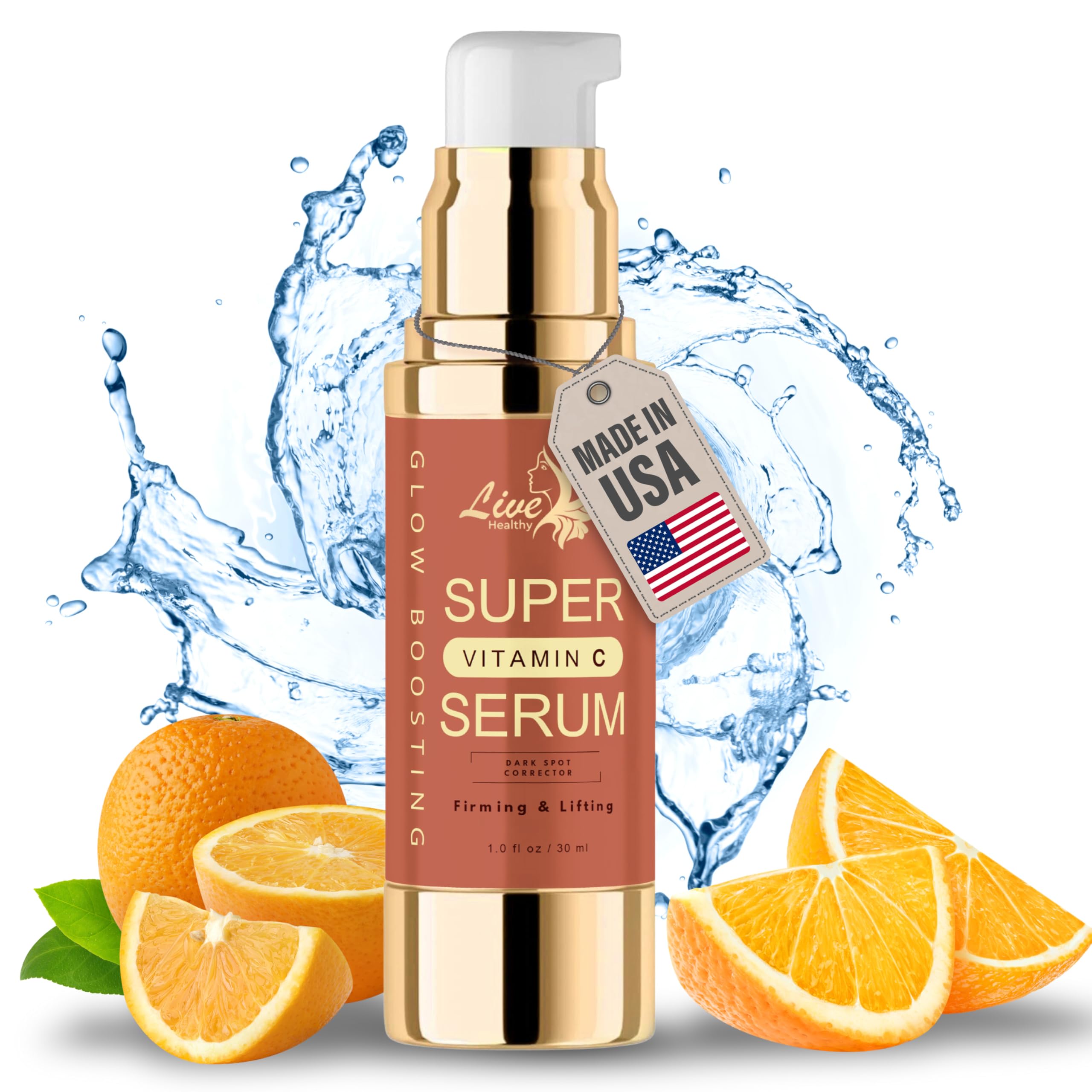 Amazon.com: Live Healthy Super Vitamin C Serum - Natural Vitamin C Face Serum - Anti Aging ...