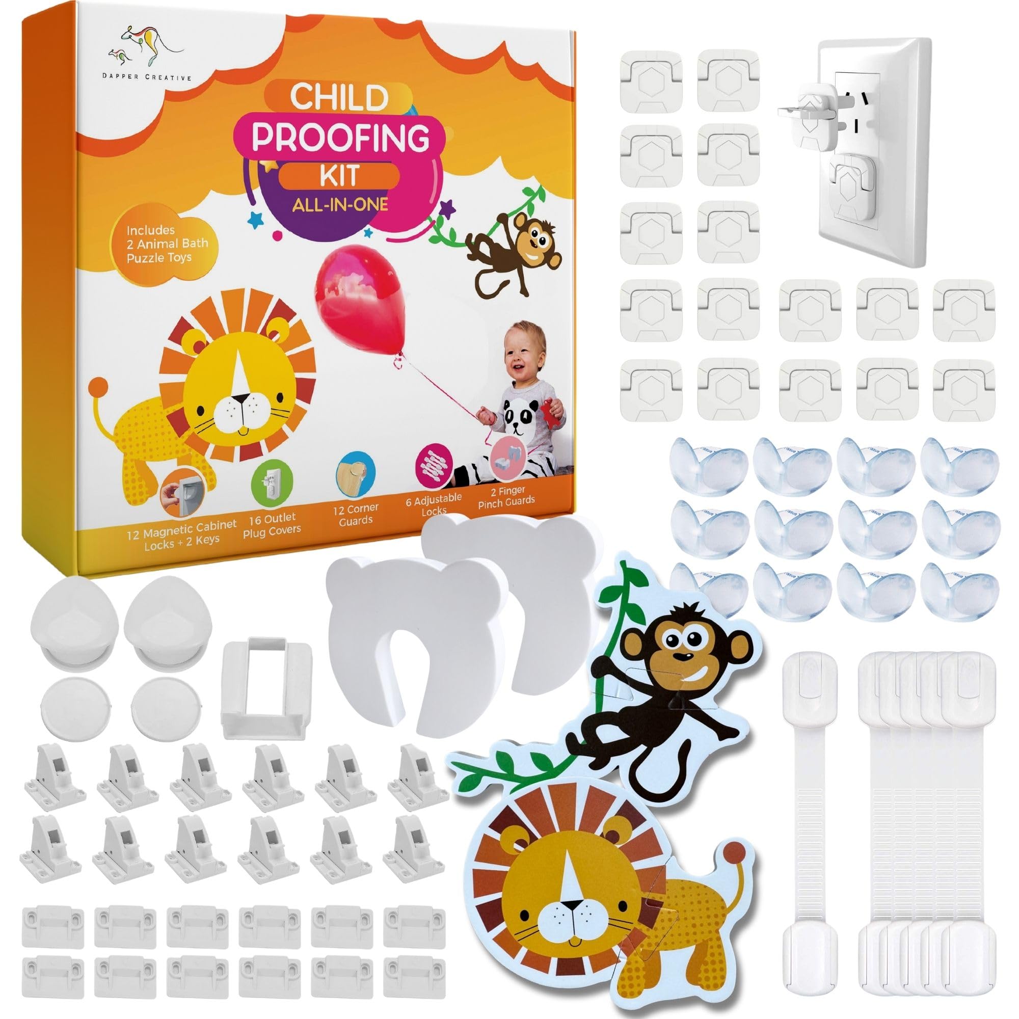 Dapper Creative All in One Baby Proofing Kit. 67pcs Includes Magnetic ...