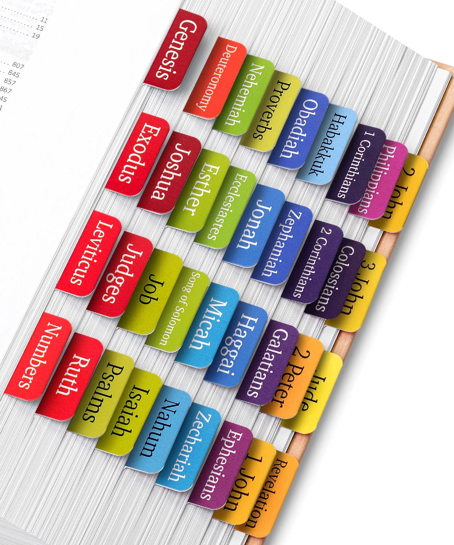 Amazon.com : Mr. Pen- Bible Tabs, 75 Tabs, Rainbow Theme, Laminated ...