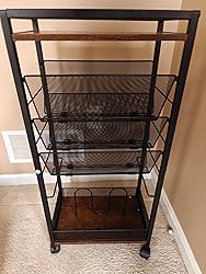 Amazon.com: 8 Tier Rolling Cart Work As Office File Cart Organization ...