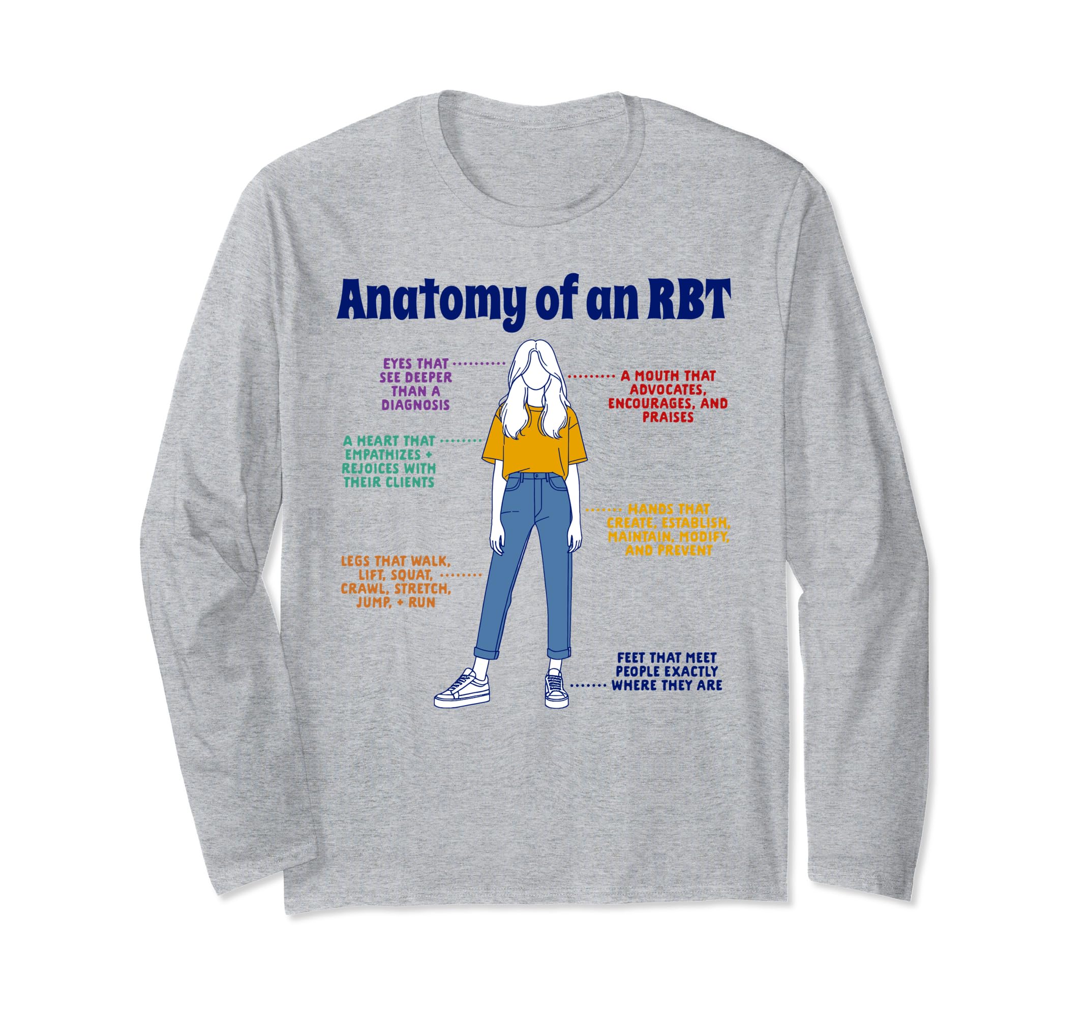 Amazon.com: Registered Behavior Technician RBT Squad Anatomy Of An RBT ...