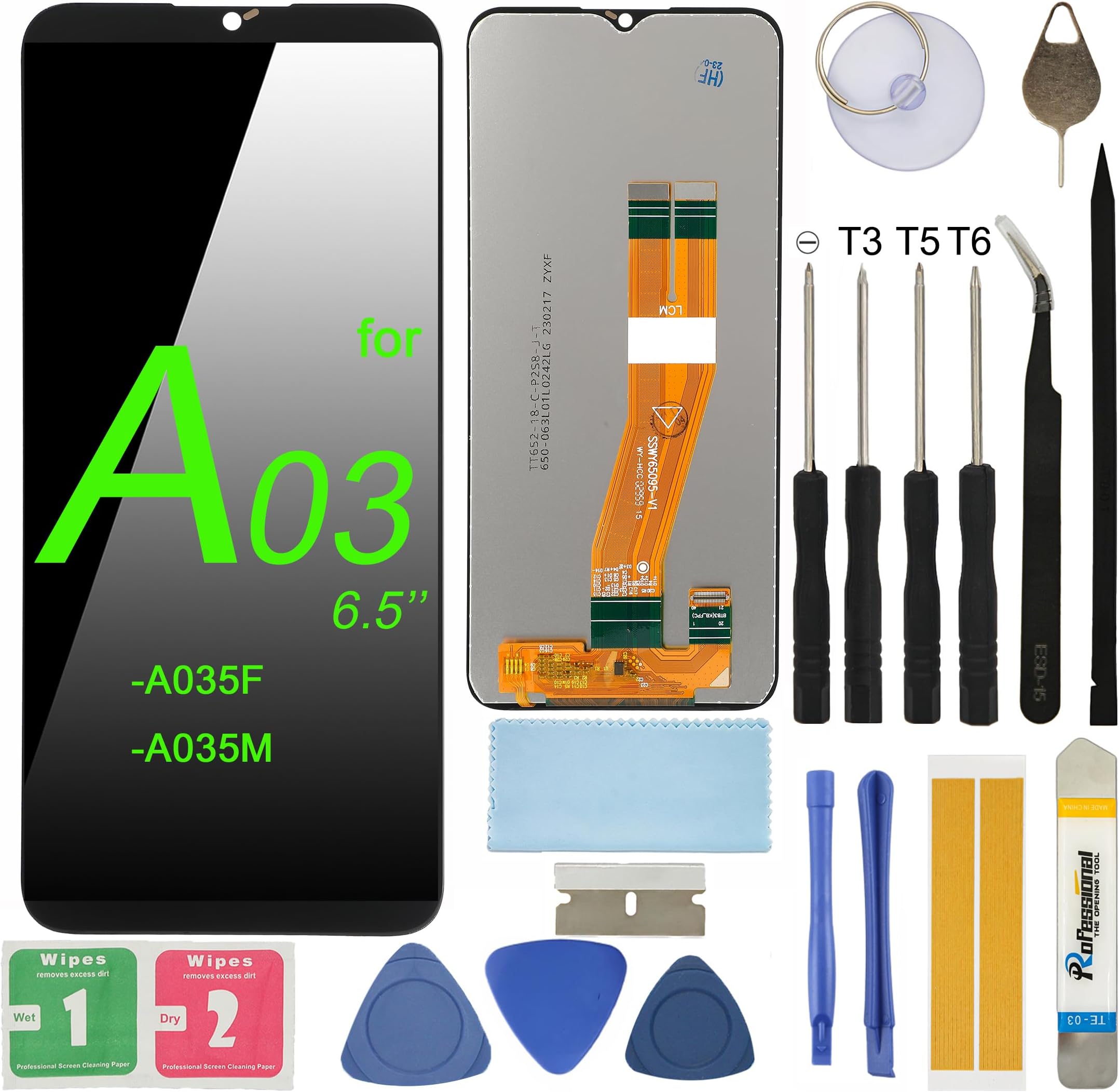 Amazon.com: LCD Screen Replacement for Samsung Galaxy A03 SM-A035F SM ...