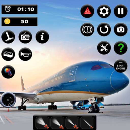 USA Plane Pilot Flight Airplane Simulator Wash Game 2023 - Fly High in Sky Adventure Airplane ...