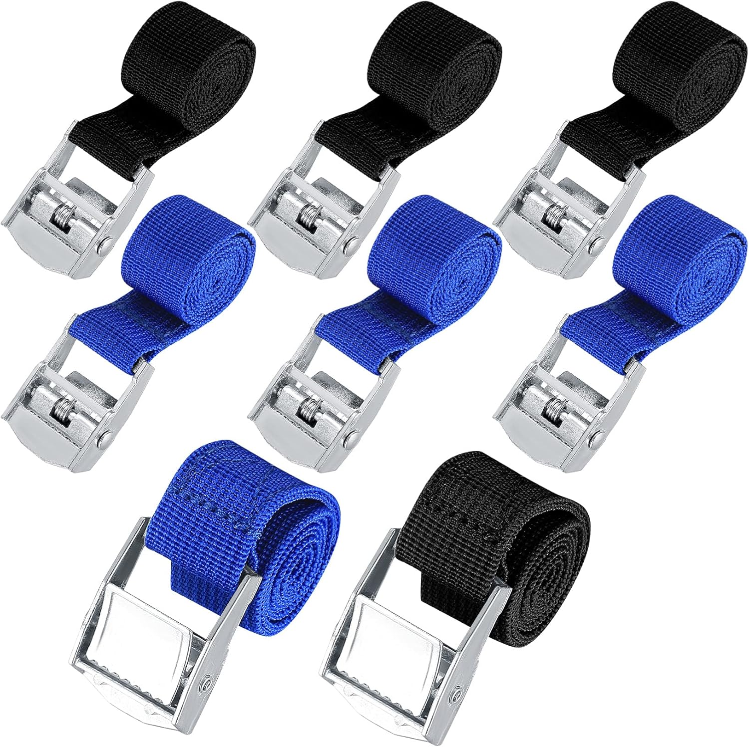 8Pcs Ratchet Straps Lashing Straps Fastening Tie Down Straps Heavy Duty ...