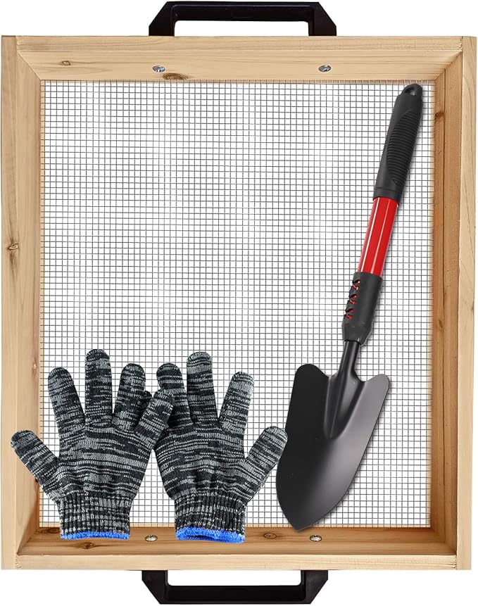 Amazon.com : Large Soil Sifter, Great Soil Sifter for Gardening, Wooden ...