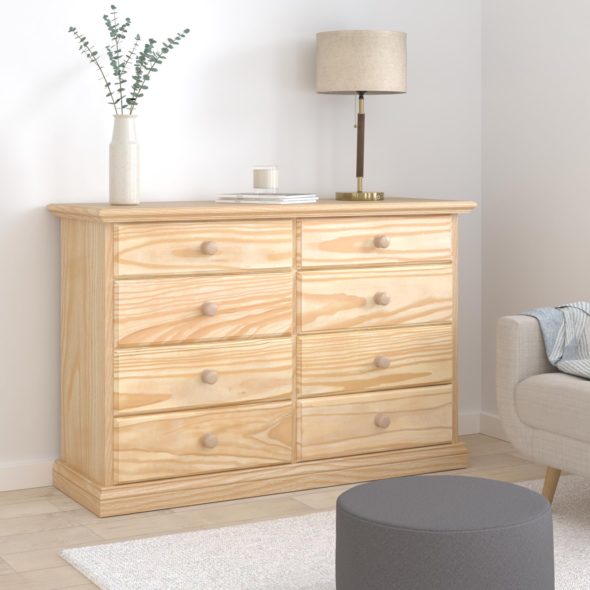 Unfinished Pine Chest Of Drawers