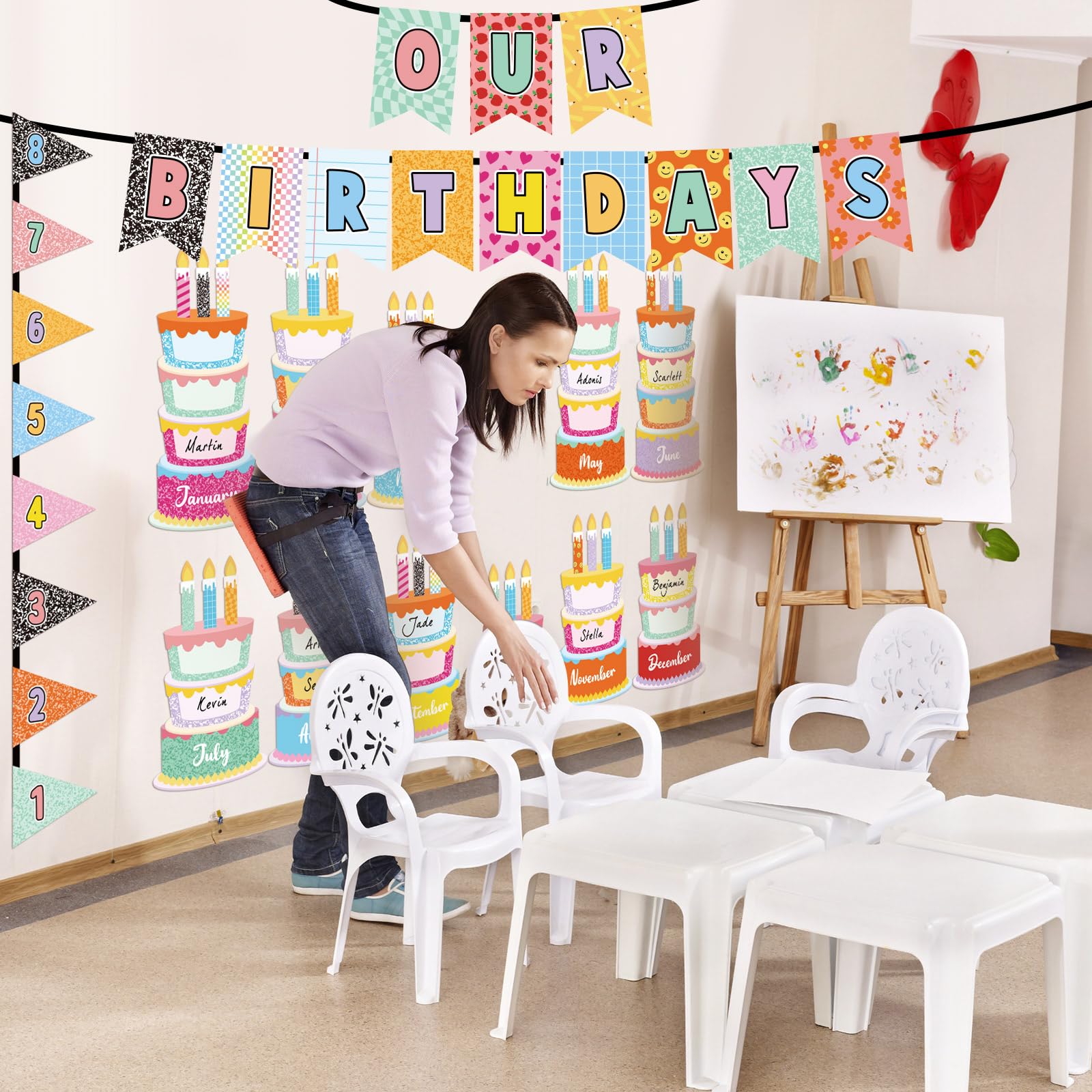 Snapklik.com : Fuyoooo 127 Pcs Birthday Graph Bulletin Board Set ...