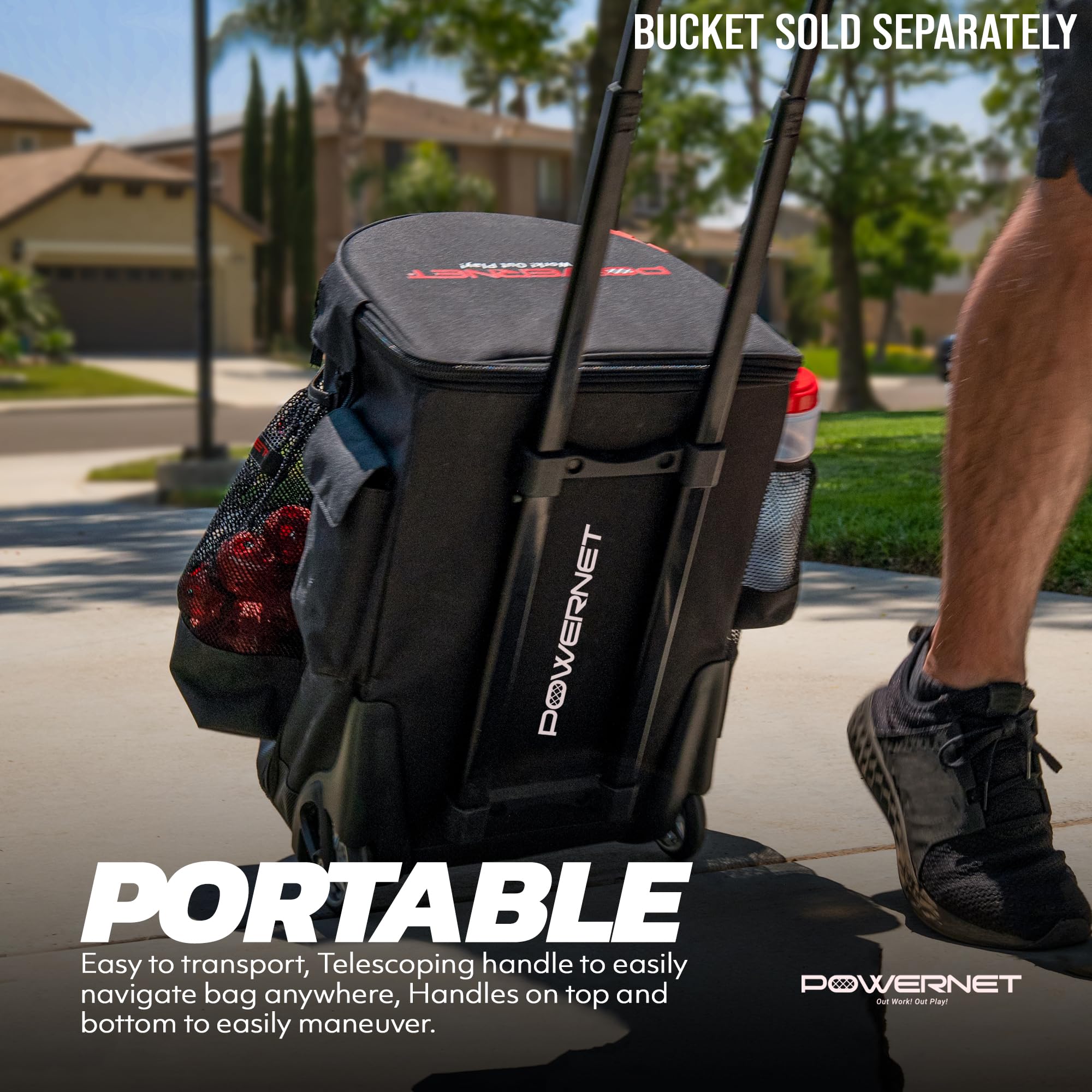 Snapklik.com : PowerNet 6 Gallon Bucket Organizer Cover, Softball ...