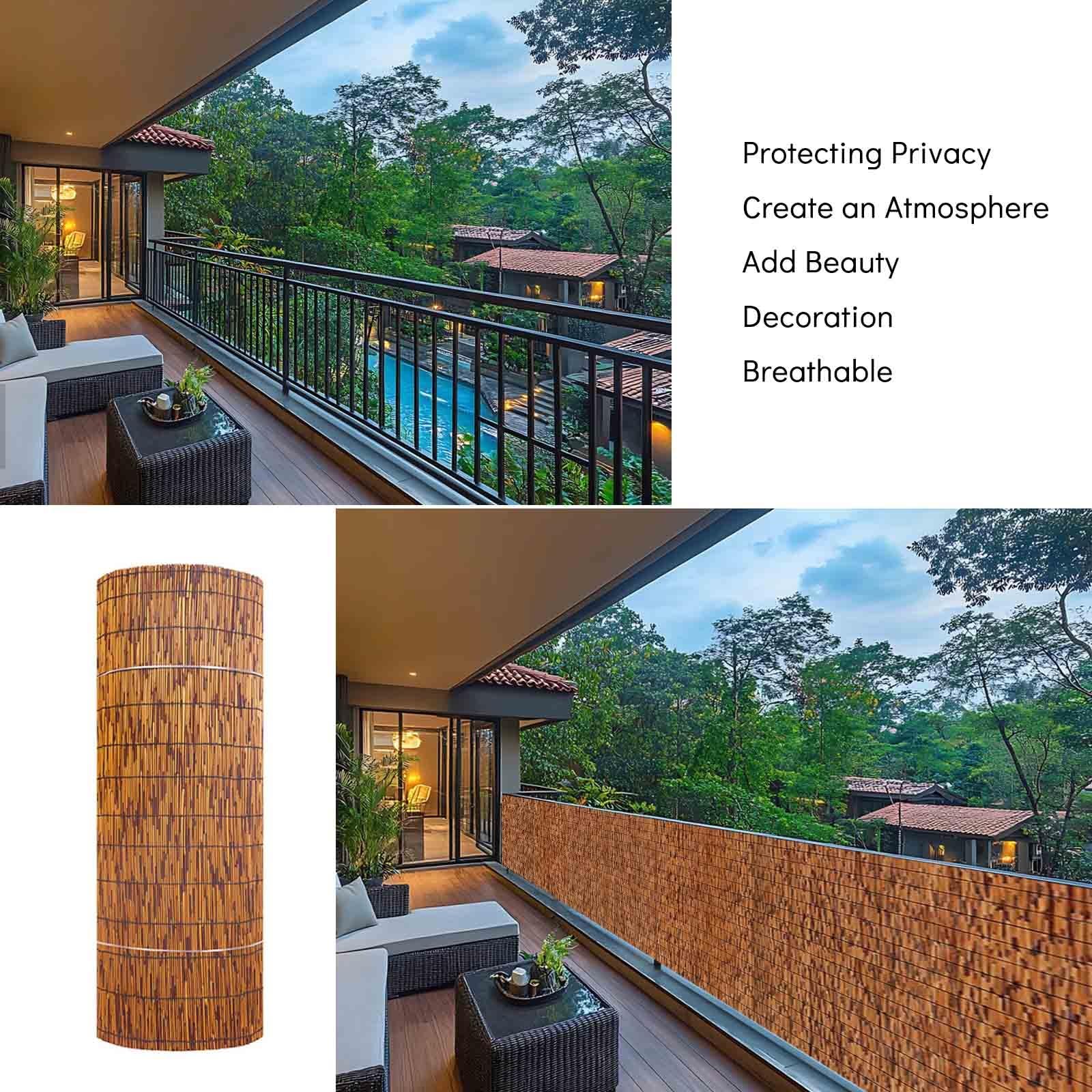 Bamboo Screens For Porches Trademark Innovations Bamboo Reed Privacy