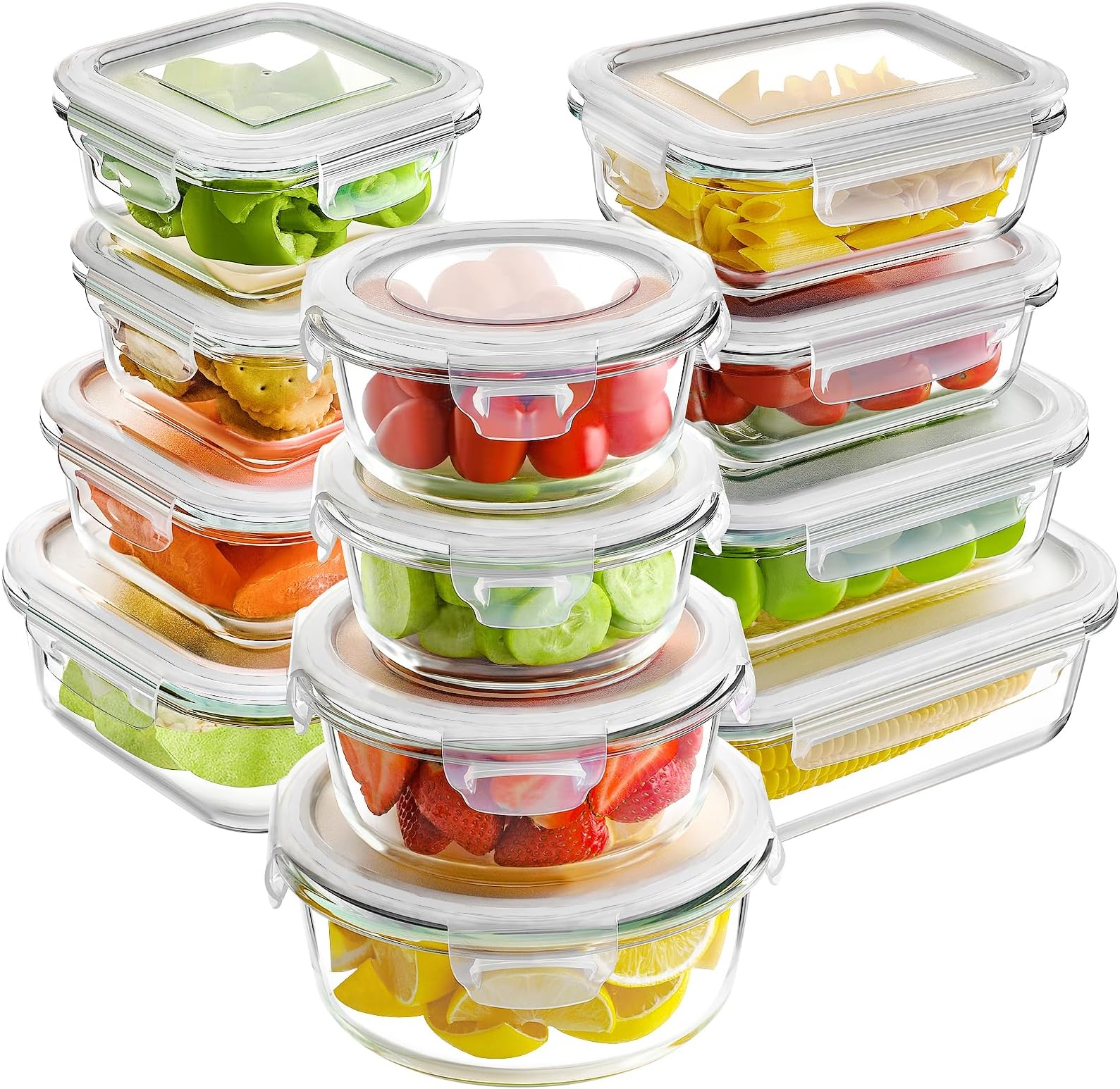 Amazon.com: Snapware Total Solution 3-Pack (8.5-Cup) Plastic Food ...
