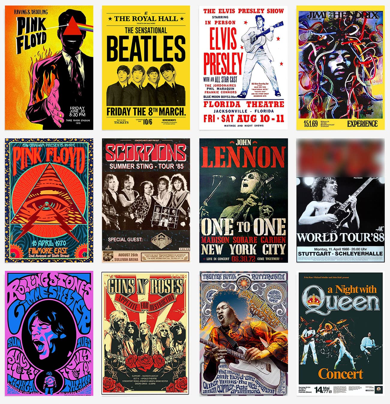 Bands Tumblr Collage