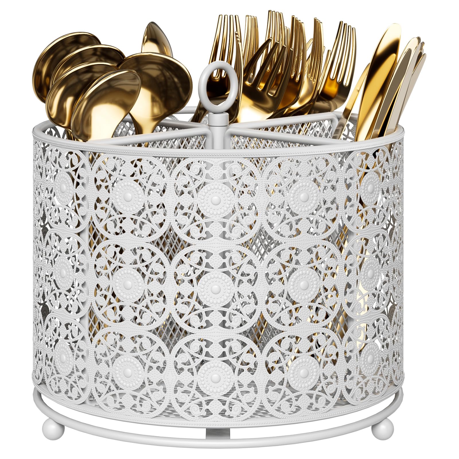 Amazon.com - YIUKEA Rotating Utensil Caddy Holder - Higher Raised ...