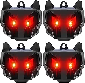 Amazon.com: Phosooy Solar Animal Repellent, Set of 4 Predator Eyes ...