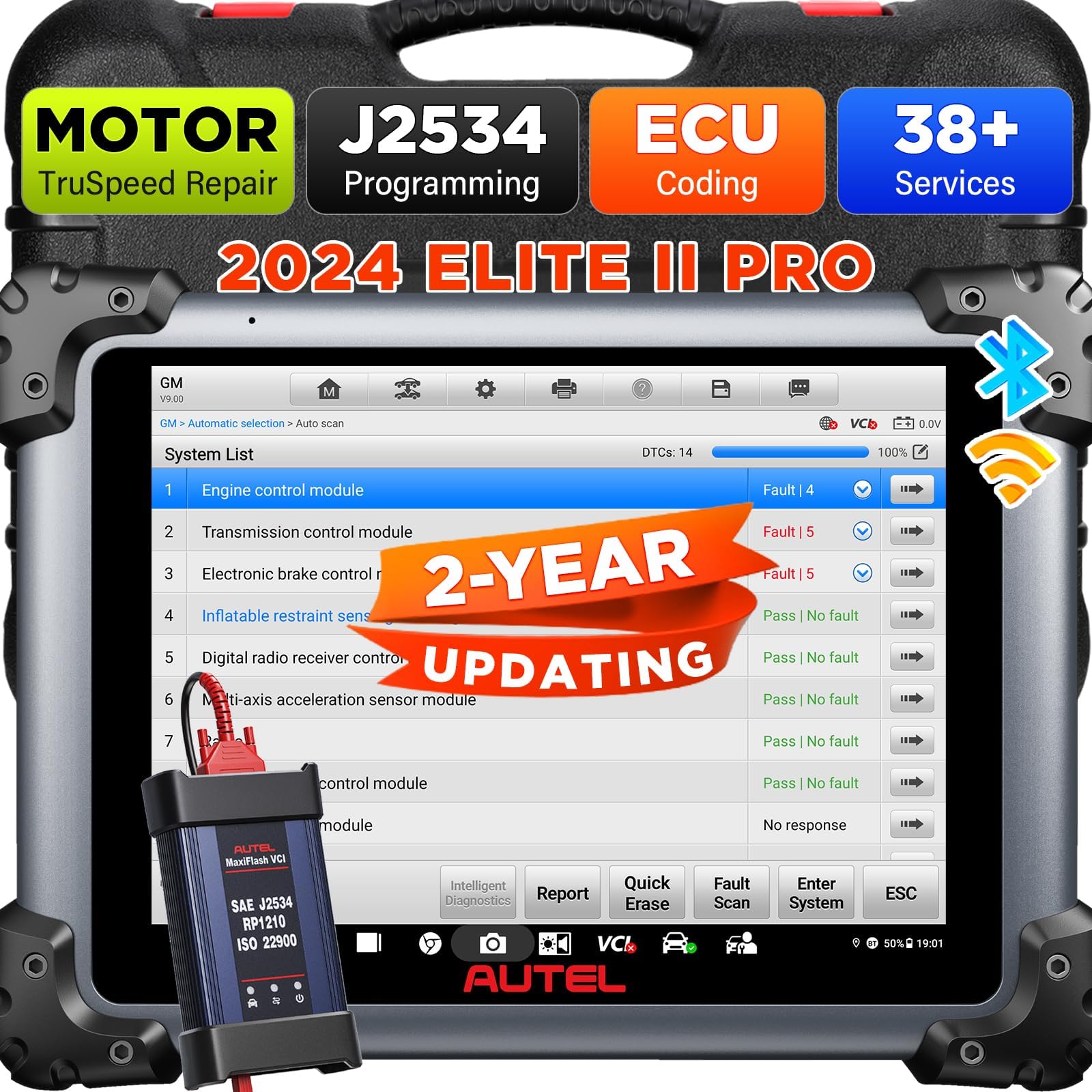 Amazon.com: Autel Maxisys Elite II Pro, 2024 Elite 2 Pro with 2-Year ...
