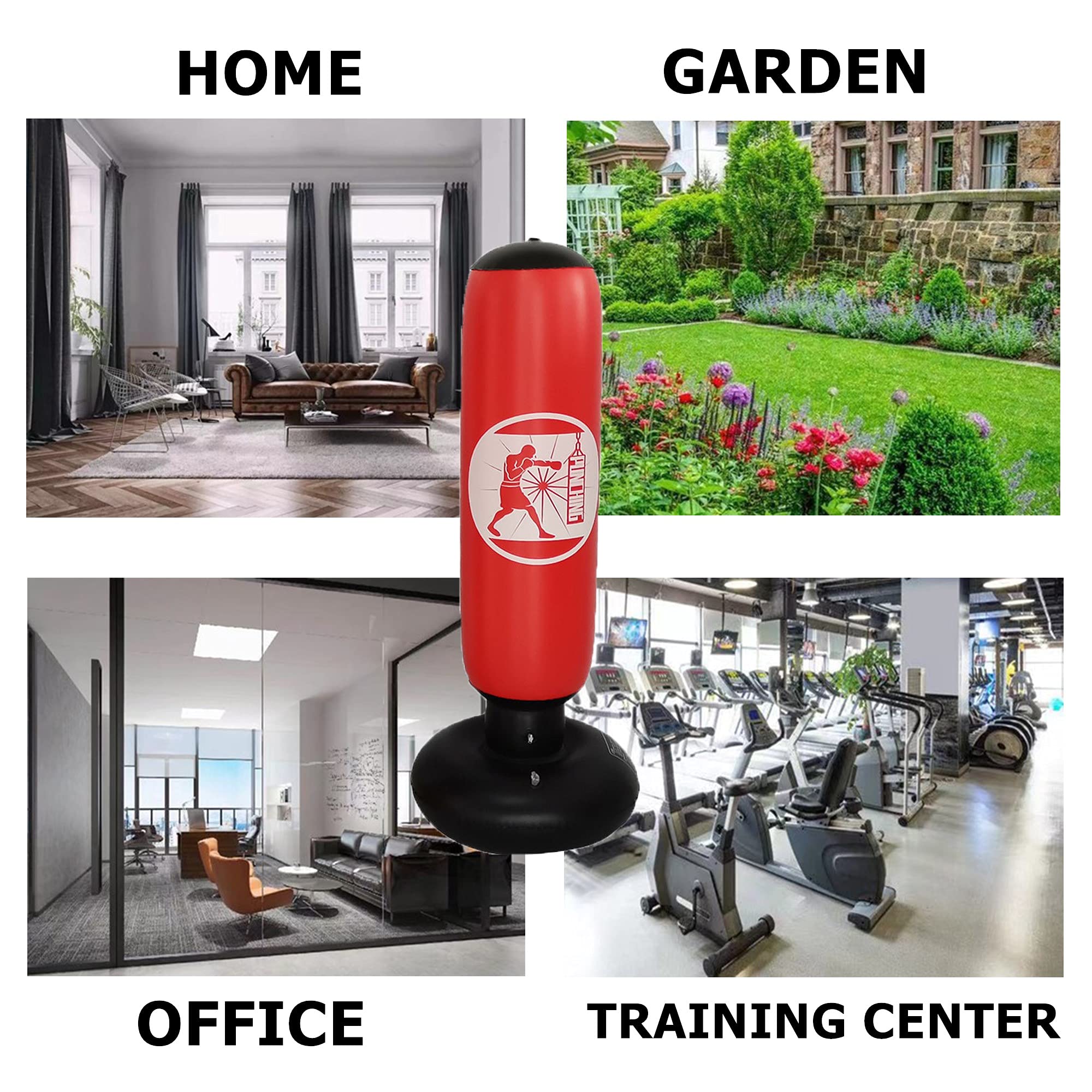 Snapklik.com : Inflatable Punching Bags For Kids And Adults Boxing ...