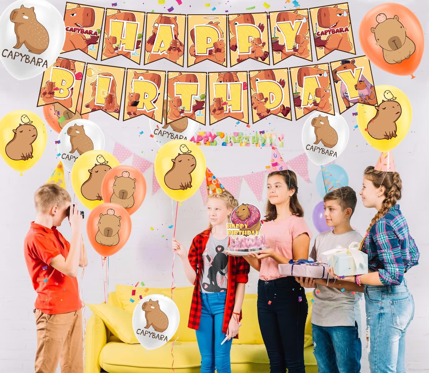 Capybara Party Supplies - Happy Birthday Banner, Australia | Ubuy