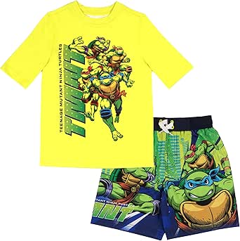 Amazon.com: Nickelodeon Teenage Mutant Ninja Turtles TNMT Boys Swim ...