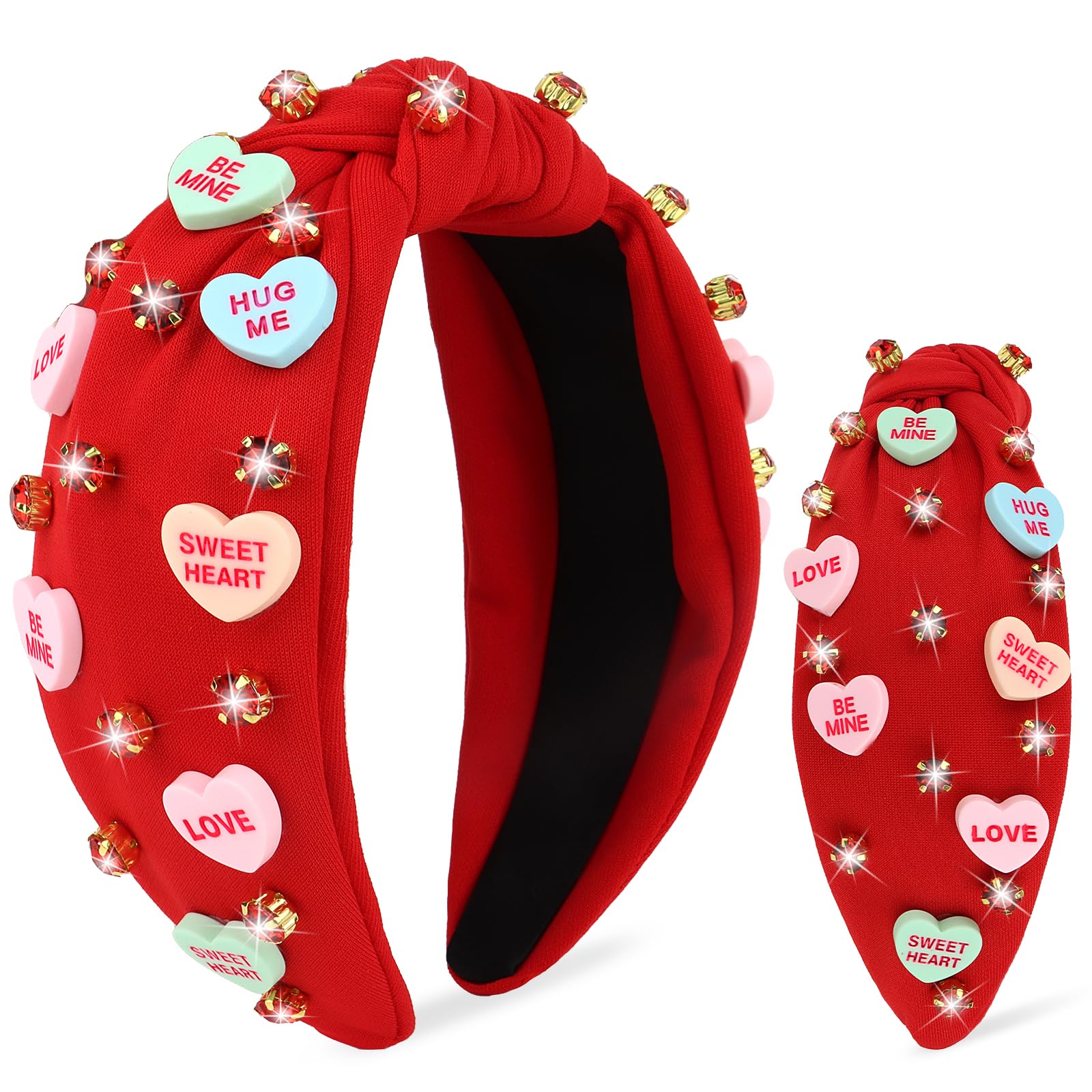 Amazon.com : YARIEW Valentines Day Headbands for Women Love Sweet Red ...