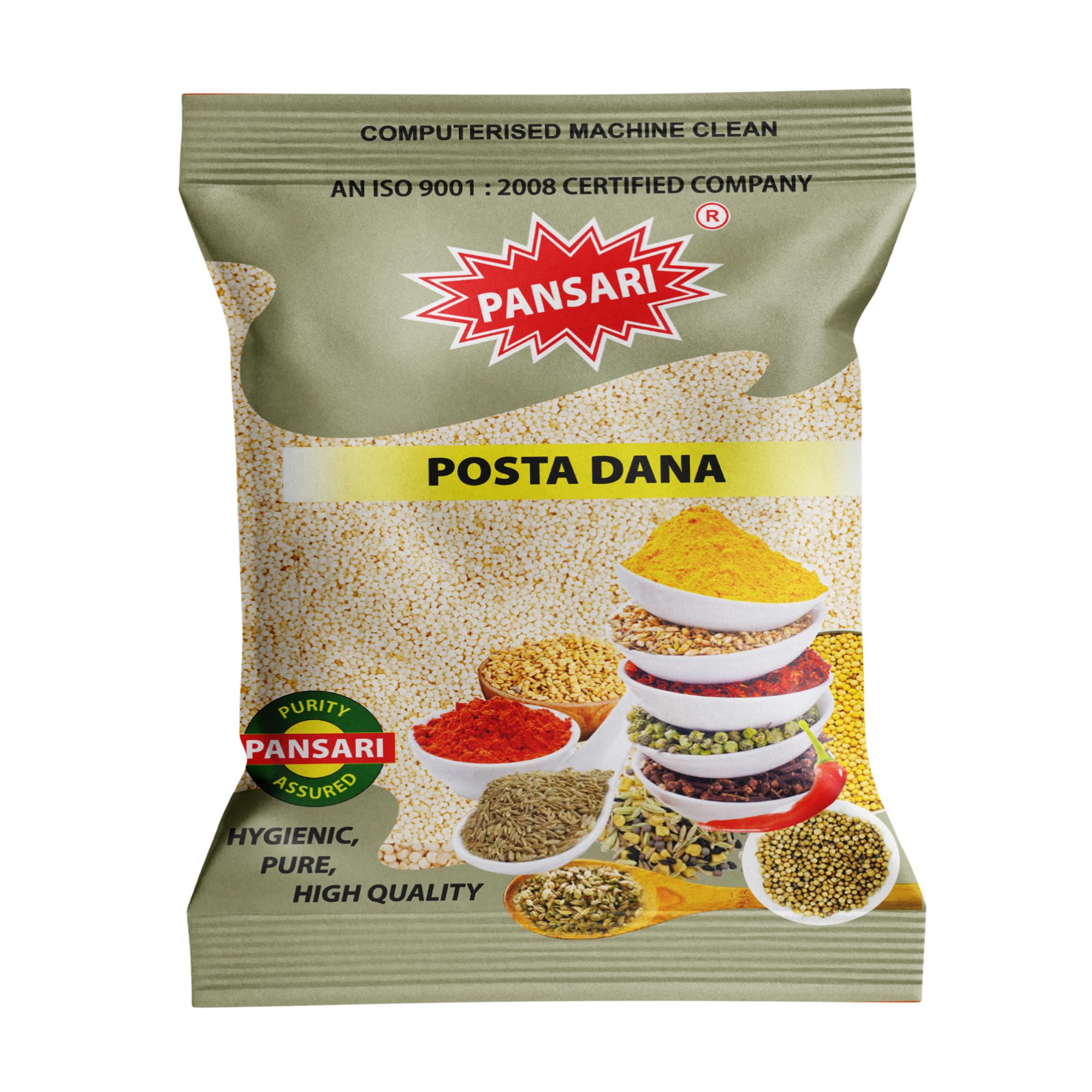 Pansari Poppy Seeds 50g | Indian Posto Dana | Khus Khus Posto | Whole ...