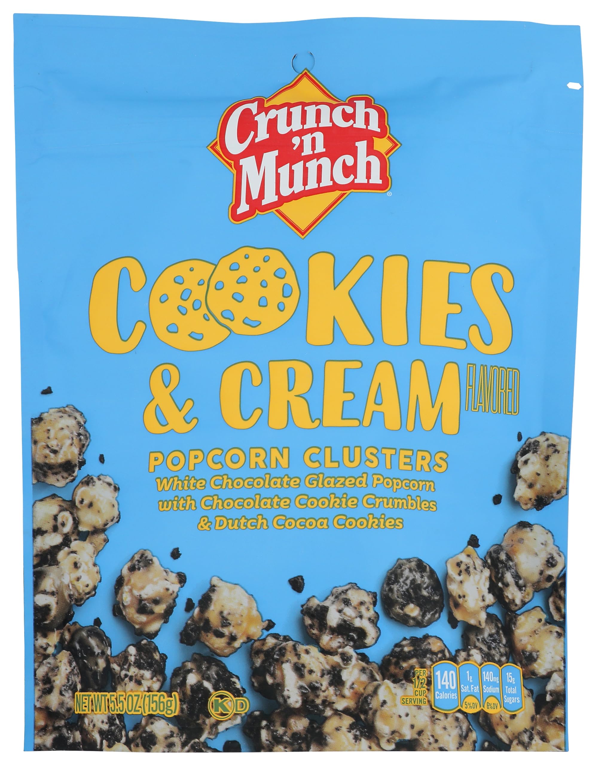 Snapklik.com : CRUNCH N MUNCH Cookies & Cream Flavored Popcorn Clusters