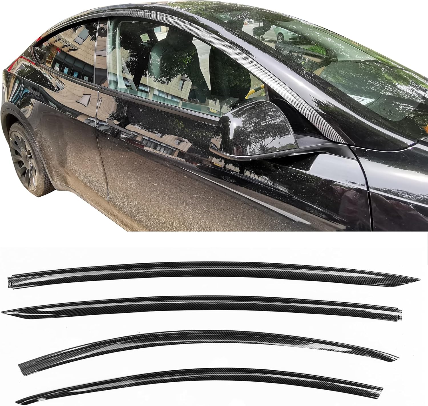 Amazon.com: IKON MOTORSPORTS, Window Visors Compatible with 2020-2023 ...