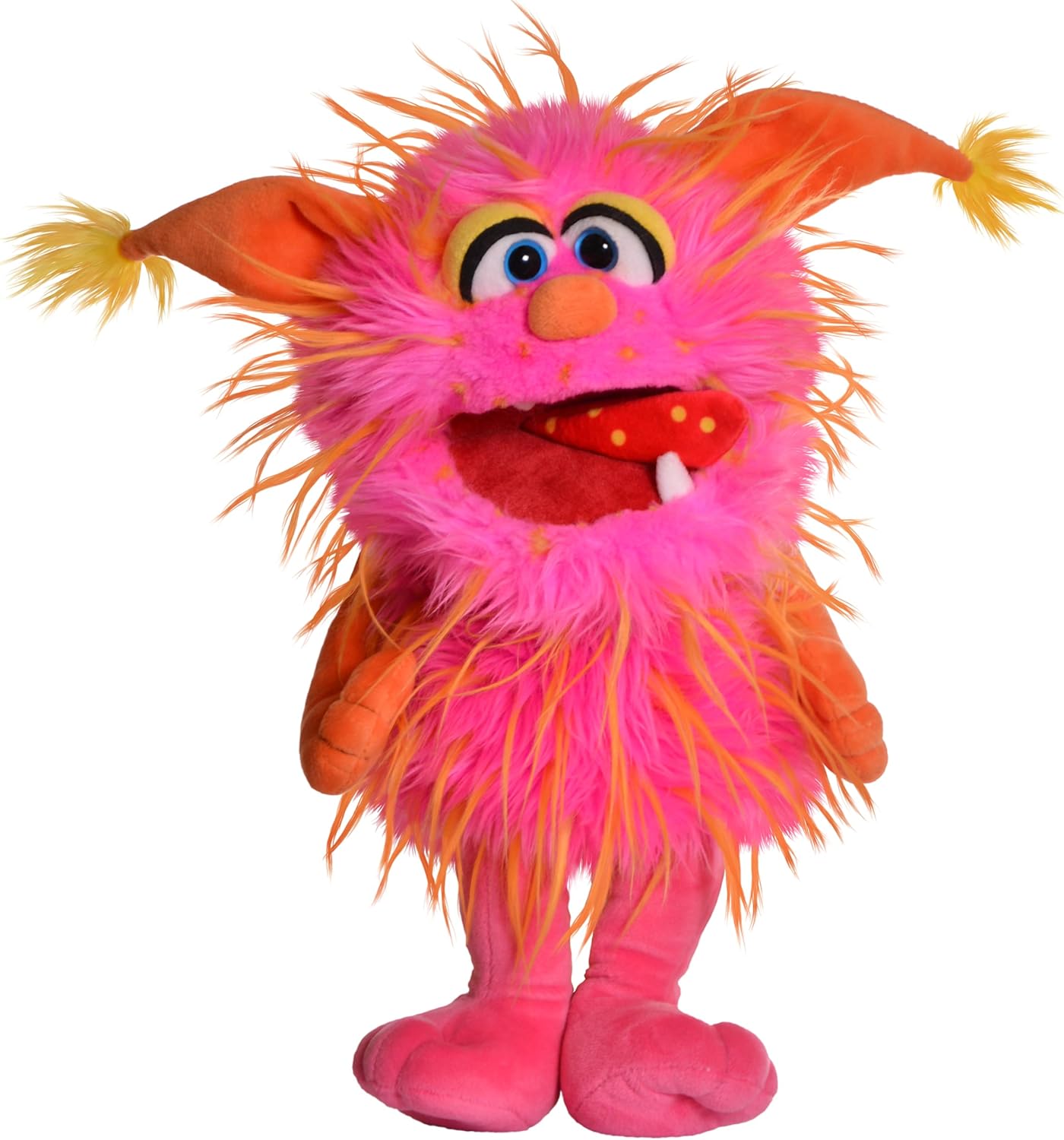 Amazon.com: Living Puppets 15-Inch Plush Pink & Orange Friendly Monster ...