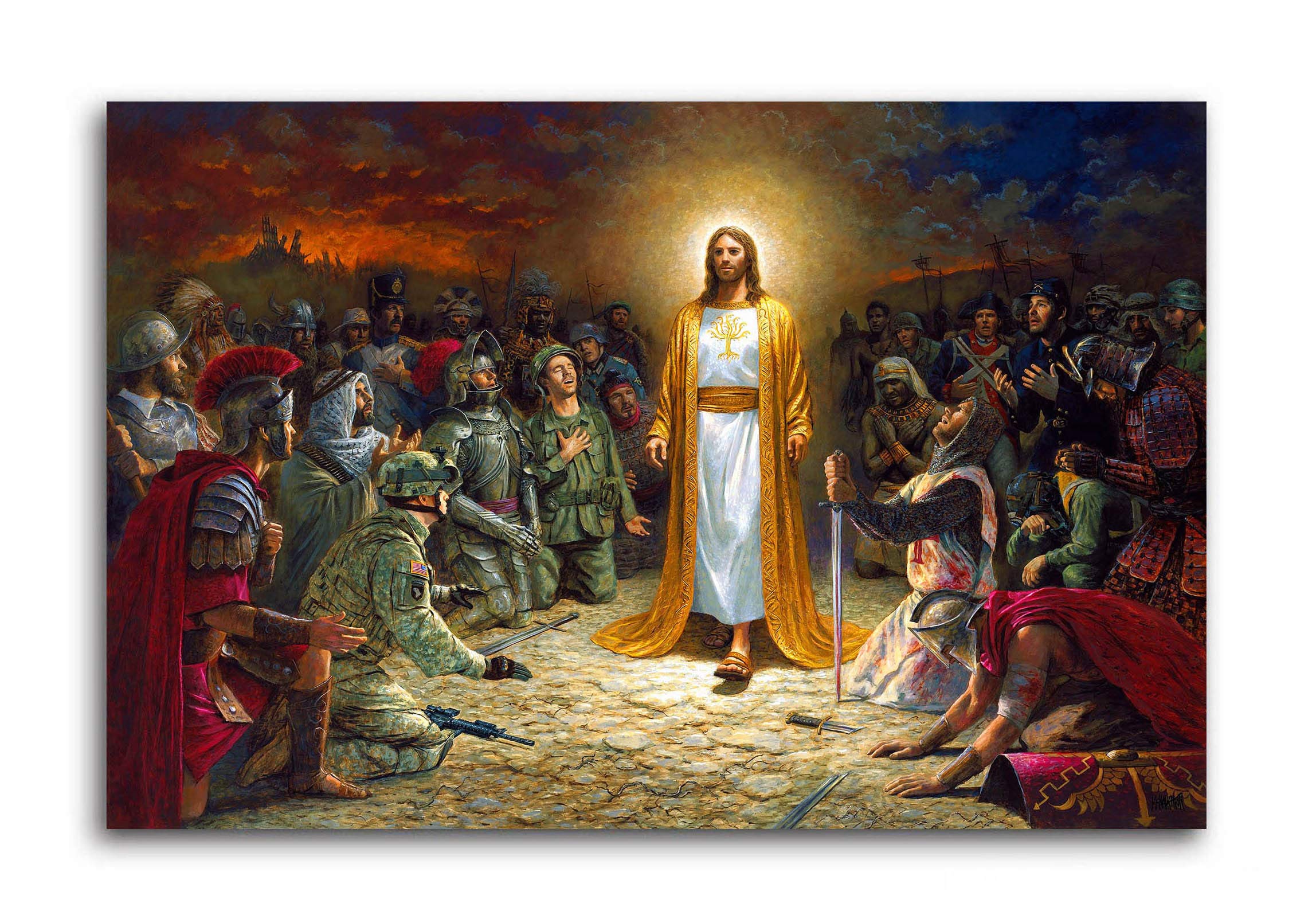 Buy Tamatina Canvas Paintings - The Immortal God - Lord Jesus - Jesus ...