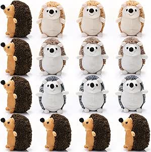 Amazon.com: Arrowbash 16 Pcs Hedgehog Toys Bulk 6 Inch Hedgehog Stuffed ...