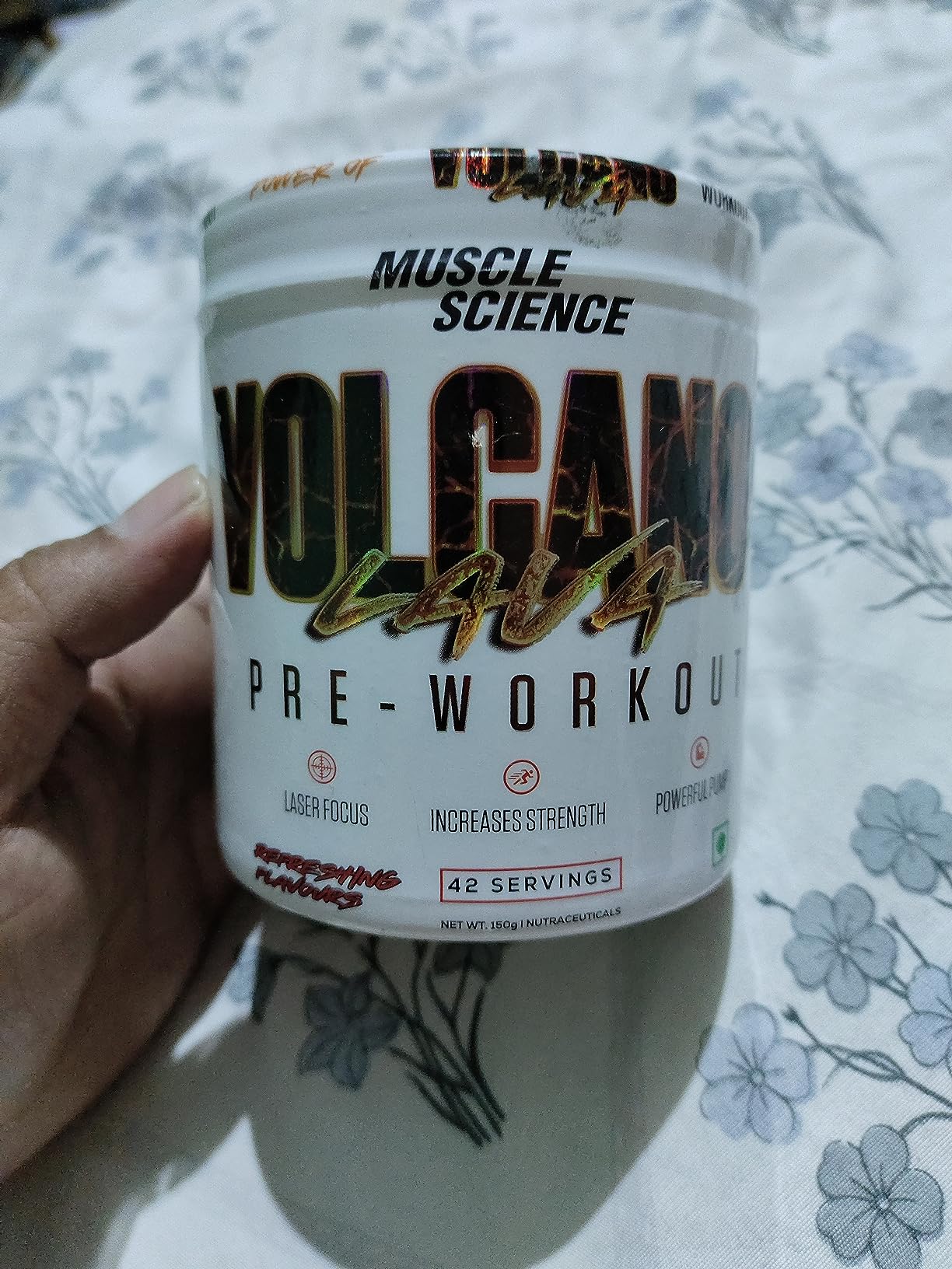 Muscle Science Volcano 42 Serv. Pre Workout, 1900 mg Beta Alanine for ...