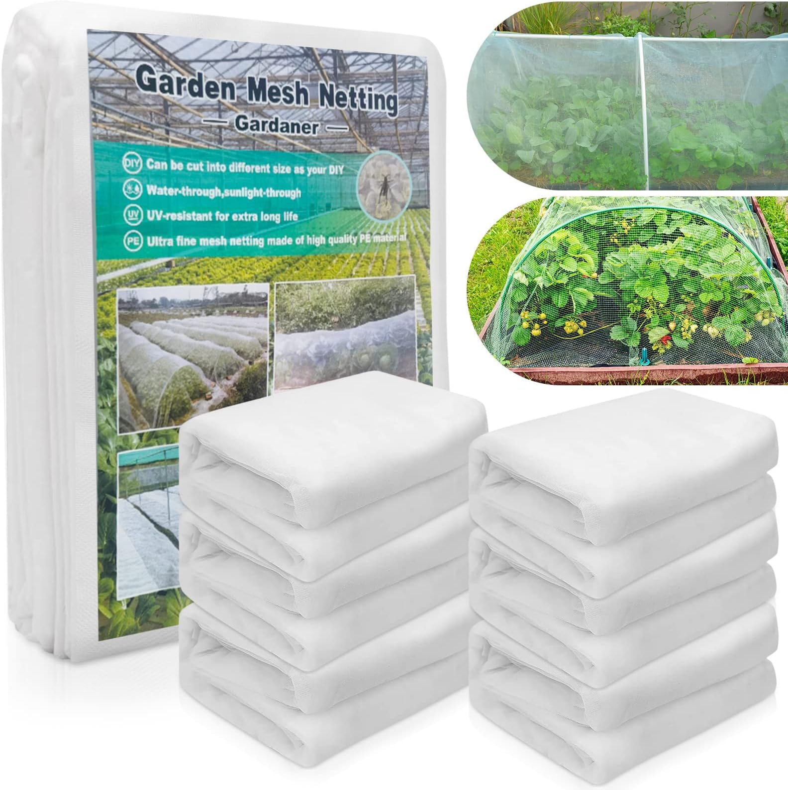 Amazon.com : Garden Mesh Net 39x10Ft Mosquito Netting for Vegetable ...