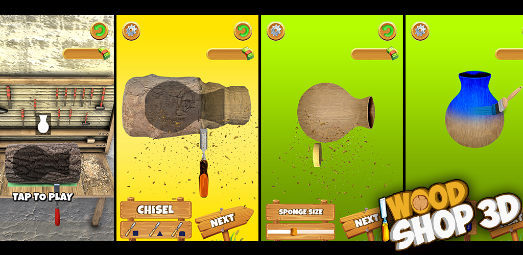 Wood Turning 3D: Paint Wood Shop - App on Amazon Appstore