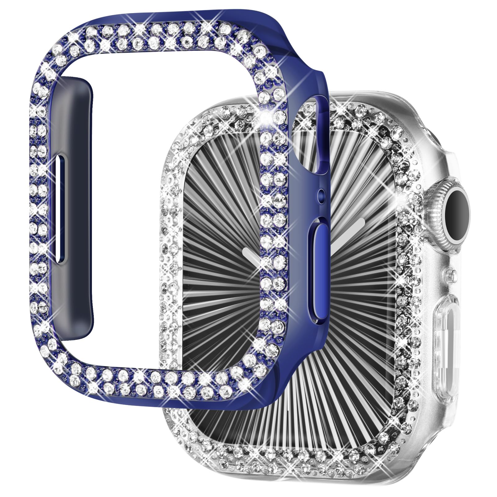 Amazon.com: NewWays 2-Pack Bling Compatible for Apple Watch Cases 42mm ...