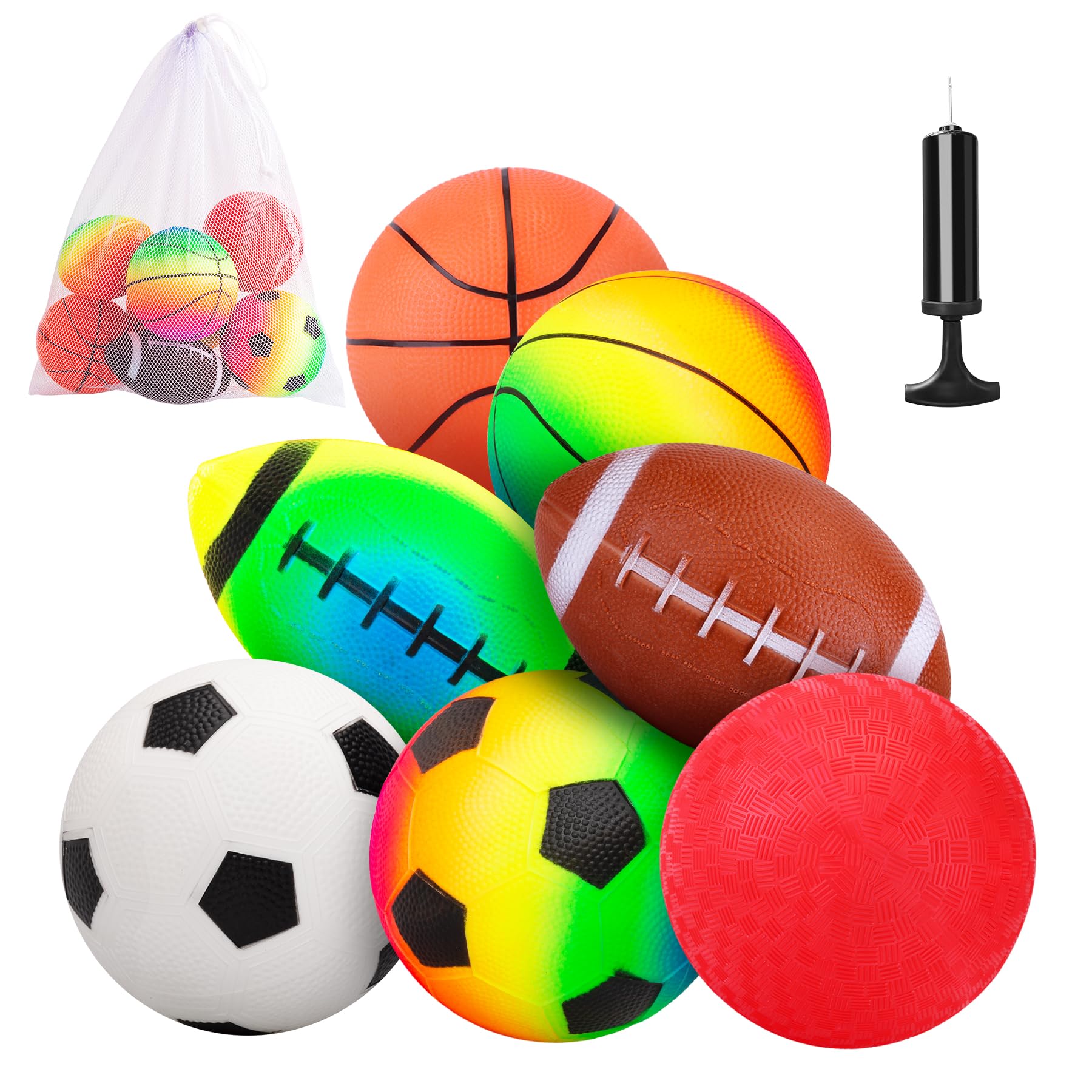 Amazon.com: 7-Piece Soft Ball Set for Toddlers & Kids (Ages 1-6 ...