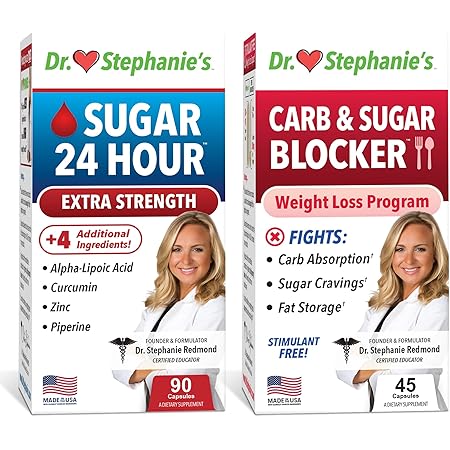 Amazon.com: Dr. Stephanie's Mealtime Carb & Sugar Blocker - Reduce ...