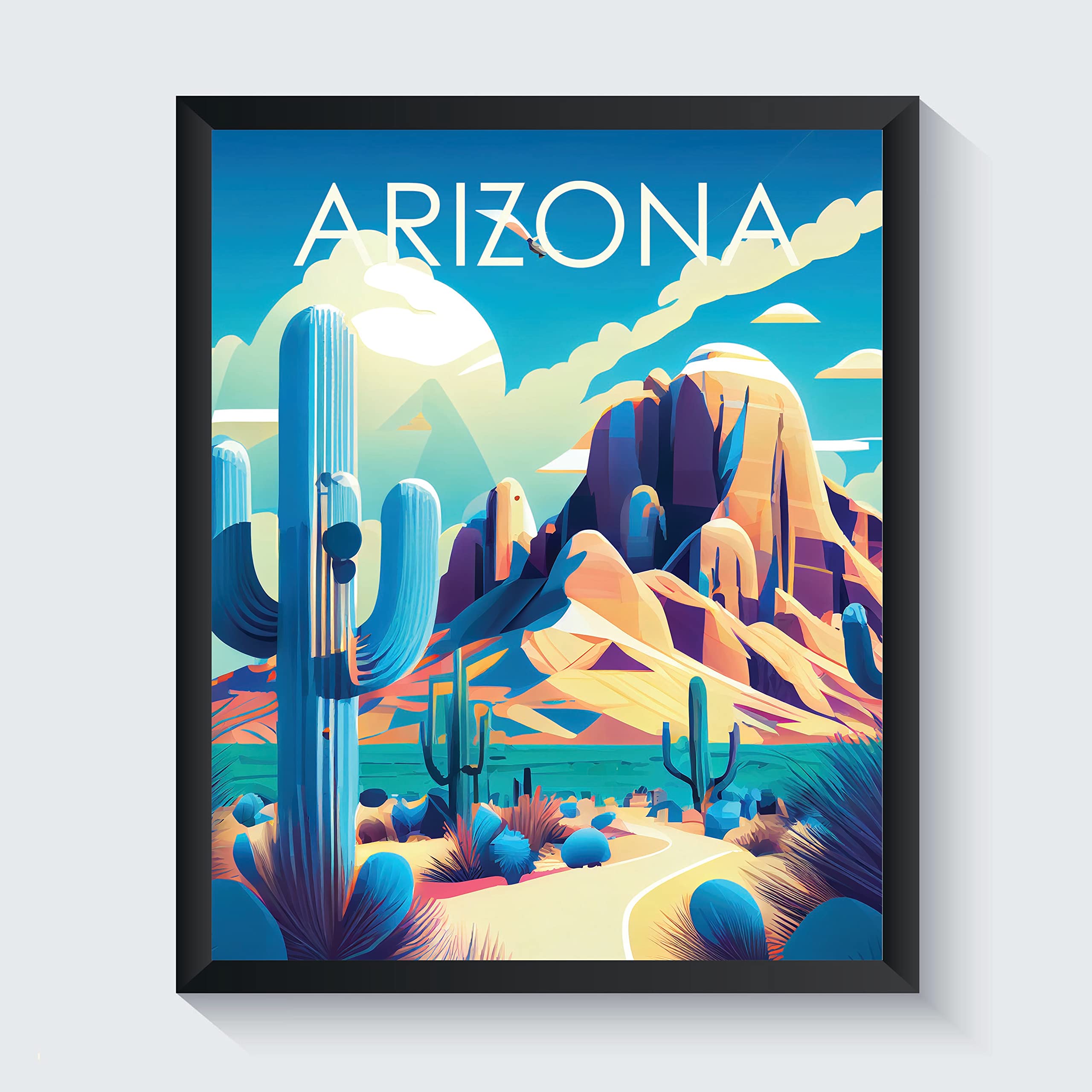 Amazon.com: Arizona Art Print, Arizona Poster Wall art Decor, Arizona ...