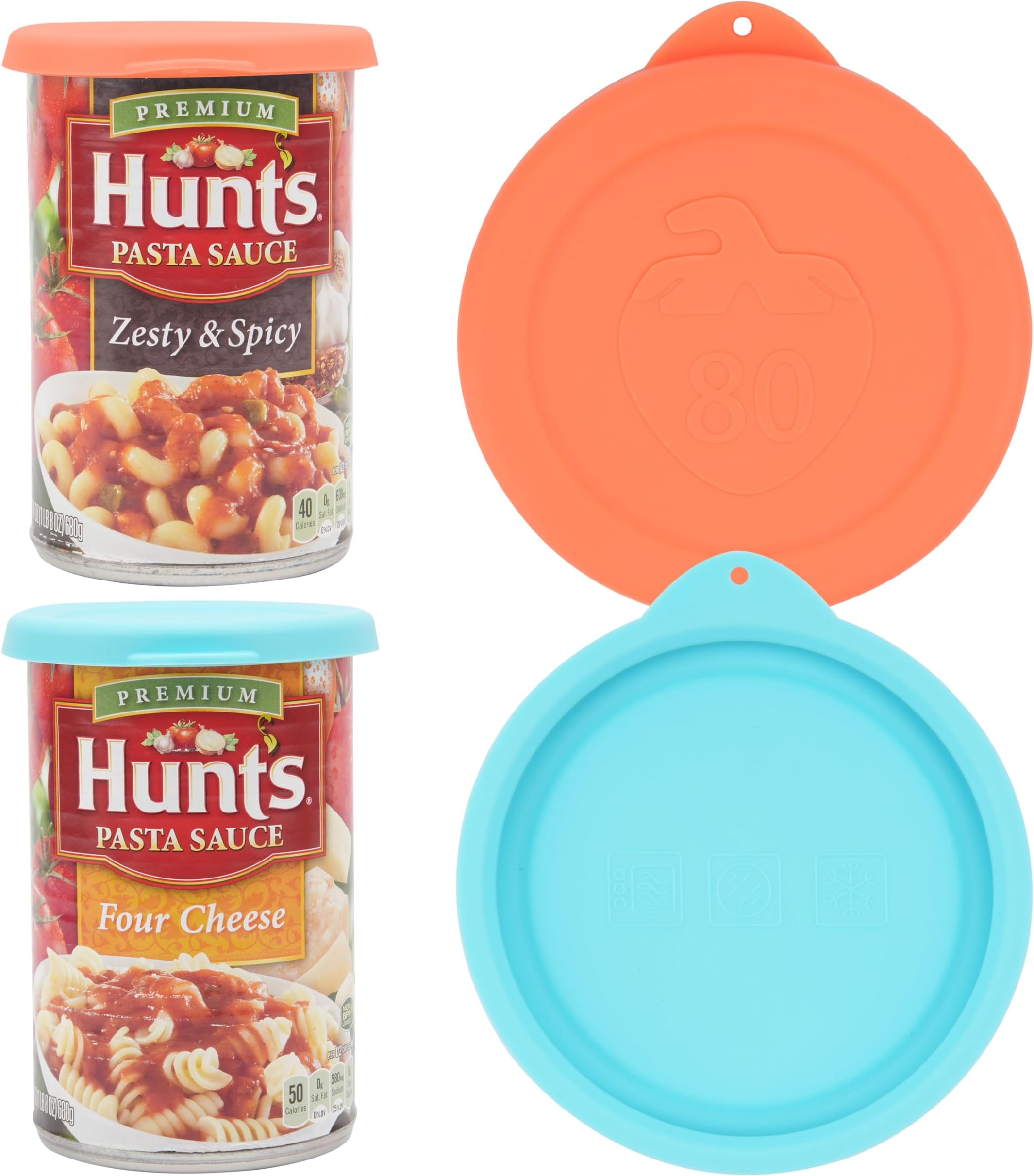 Amazon.com: Smarter-Seal, Food Can Lids/Covers, 8-Pack, Clear Color, 4 ...