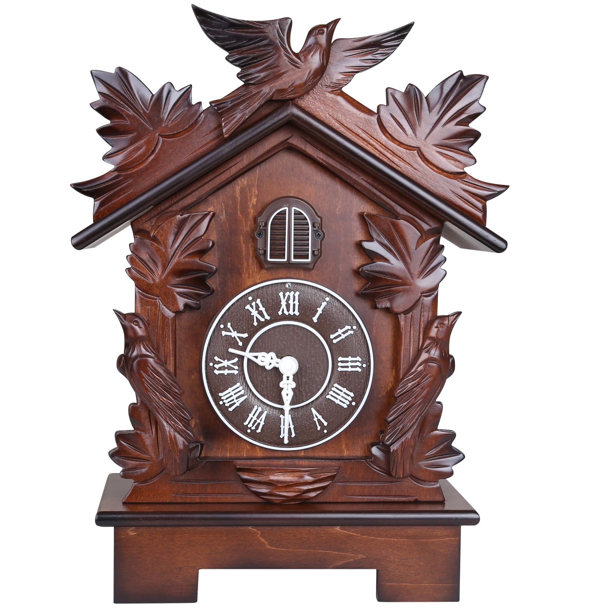 Amazon.com: Kendal Large Tabletop Handcrafted Wood Cuckoo Clock House ...