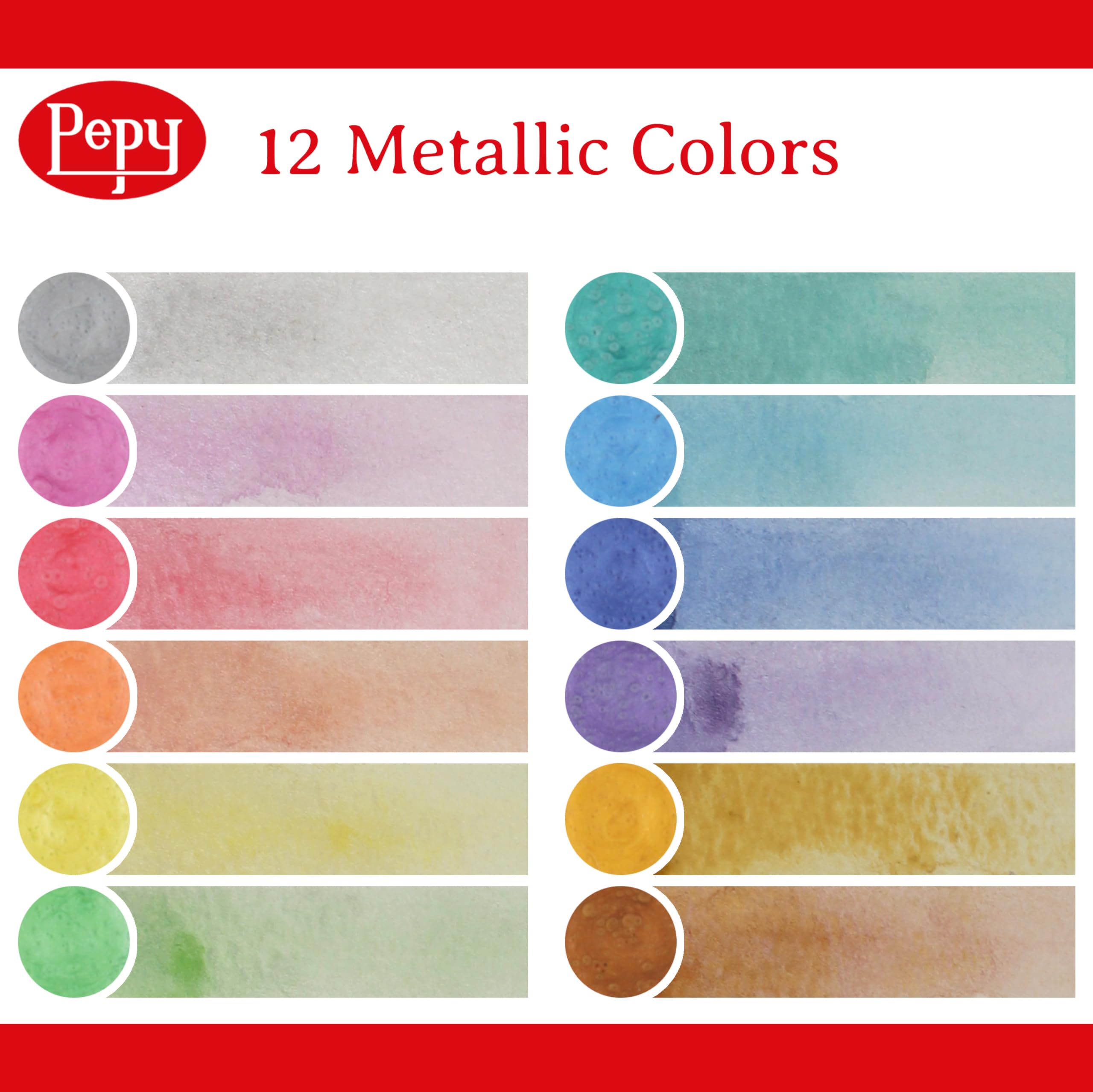 Snapklik.com : Pepy Watercolor Paint; Classpack 24-Count Of 12 Color ...