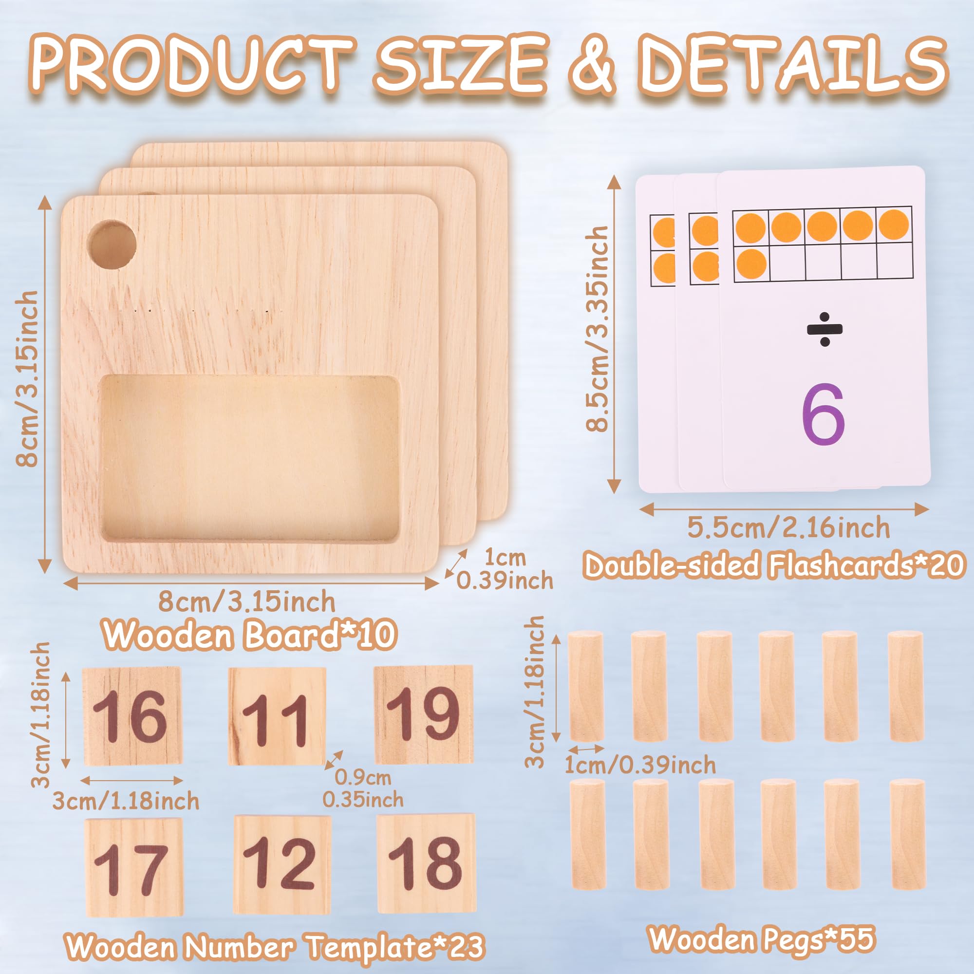 Auliuse Montessori Toys, Montessori Maths Games, Wooden Counting Toys ...